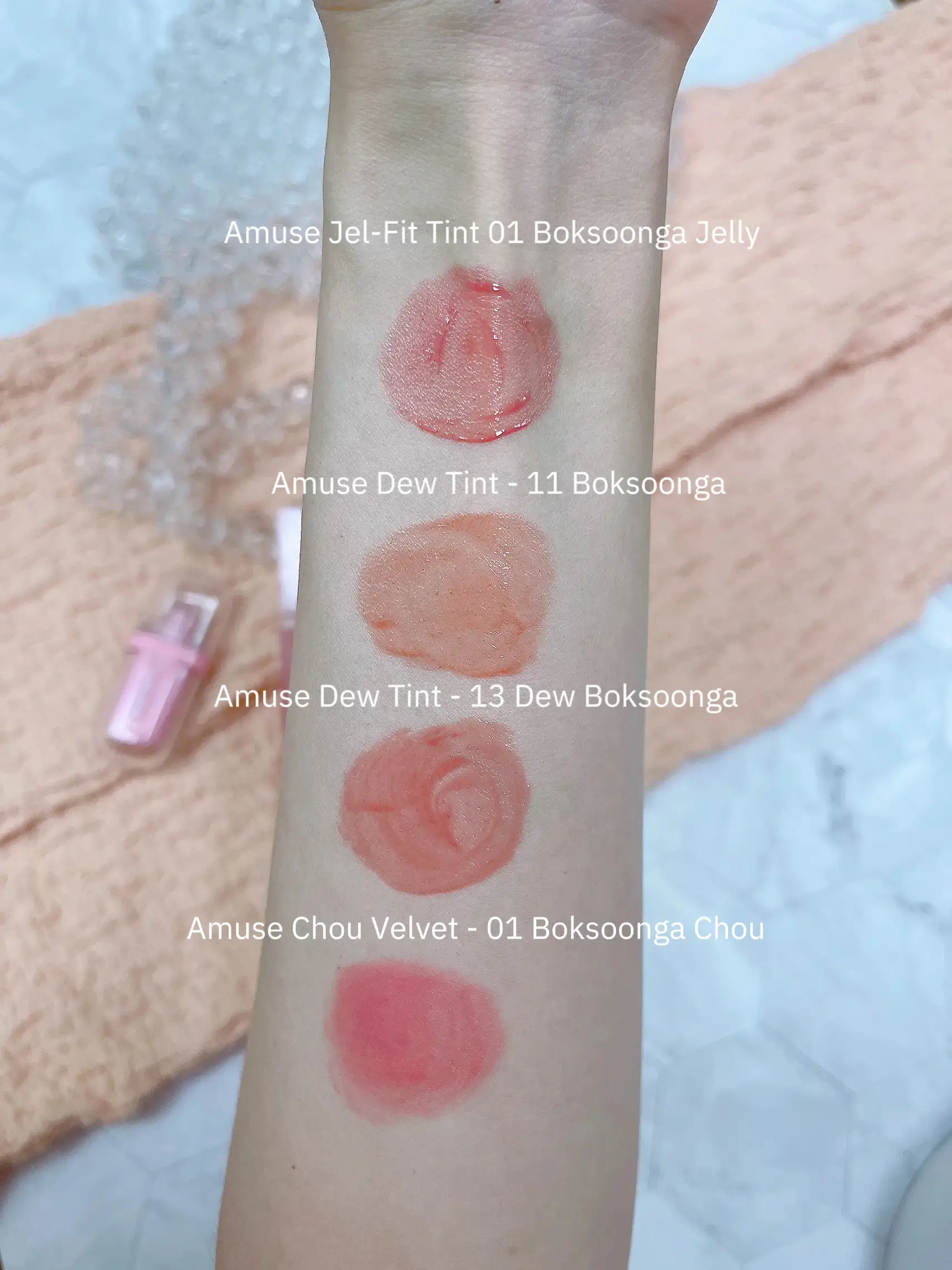 #สวยบอกต่อ 🍑 ลิปโทนพีช Boksoonga จาก Amuse | แกลเลอรีที่โพสต์โดย Jueqmolpan | Lemon8