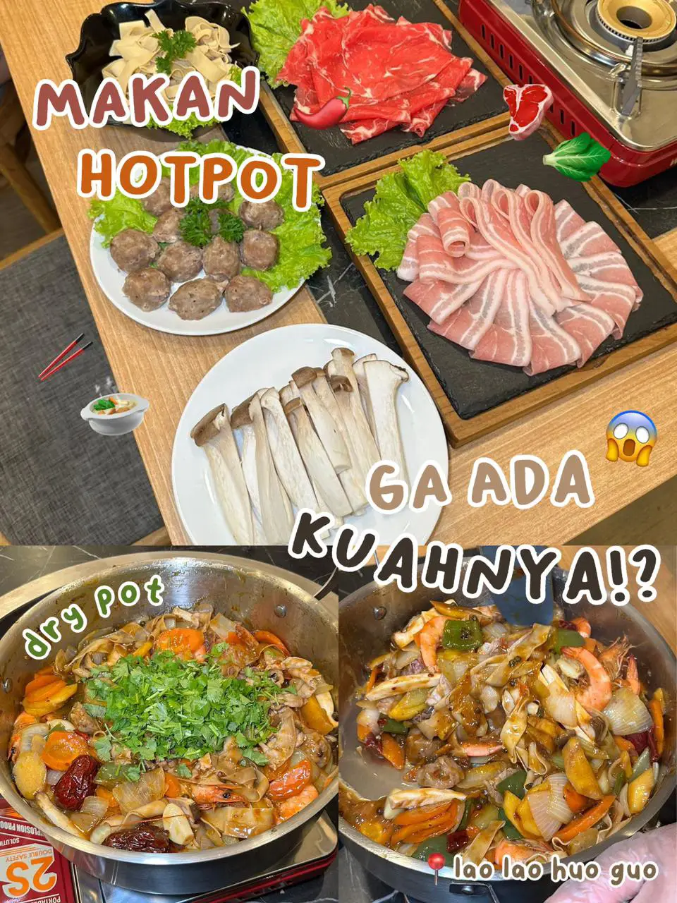 dry pot apaan?! hotpot ini gapake kuah 🤠🍲 | แกลเลอรีที่โพสต์โดย makan ...