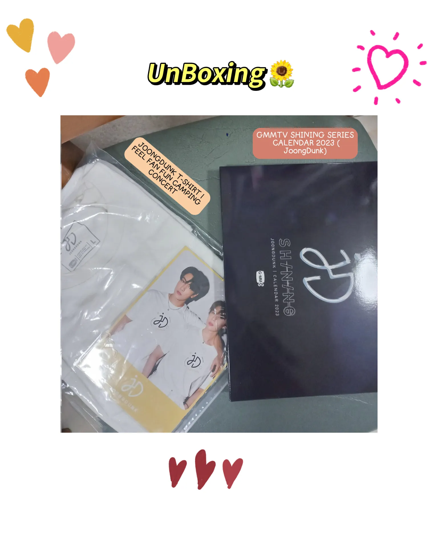 UNBOXING🌻|JD T-SHIRT & JD CALENDAR 🐶🐱🪄 | แกลเลอรีที่โพสต์โดย newsupaluck | Lemon8