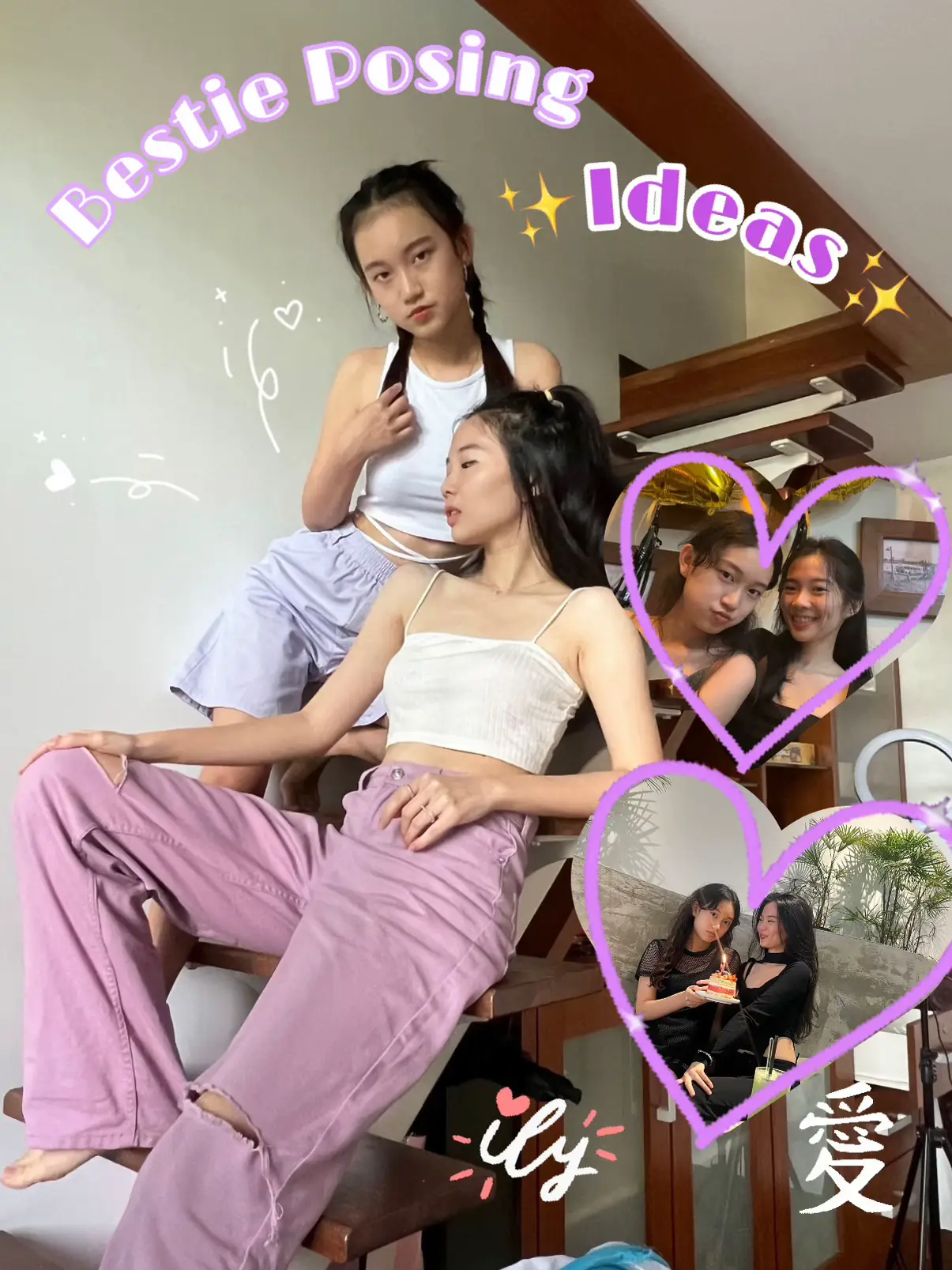 Bestie Posing Ideas | แกลเลอรีที่โพสต์โดย angelaquahh | Lemon8