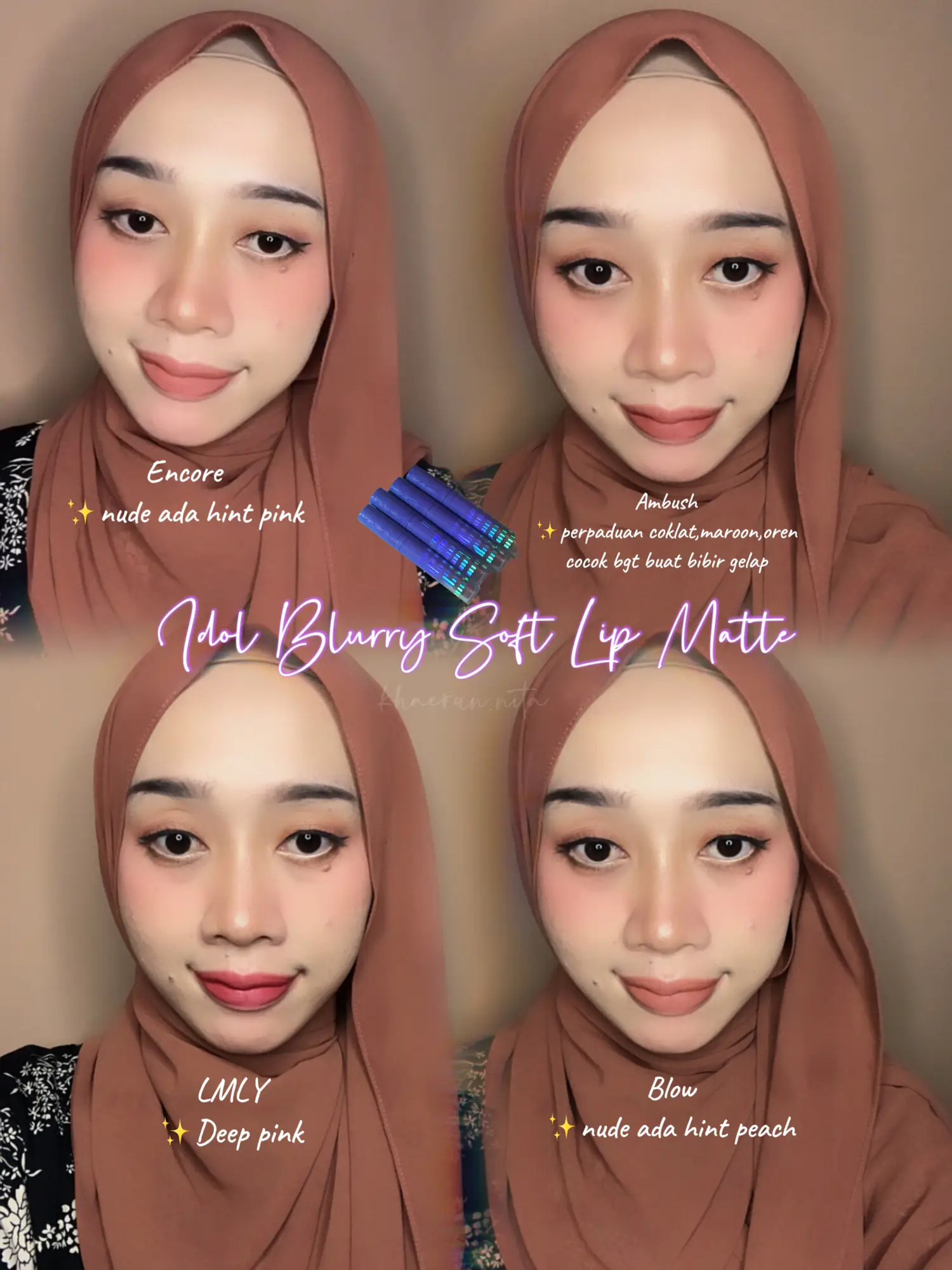 Idol Blurry Soft Lip Matte by Somethinc | Galeri diposting oleh K.Nita | Lemon8