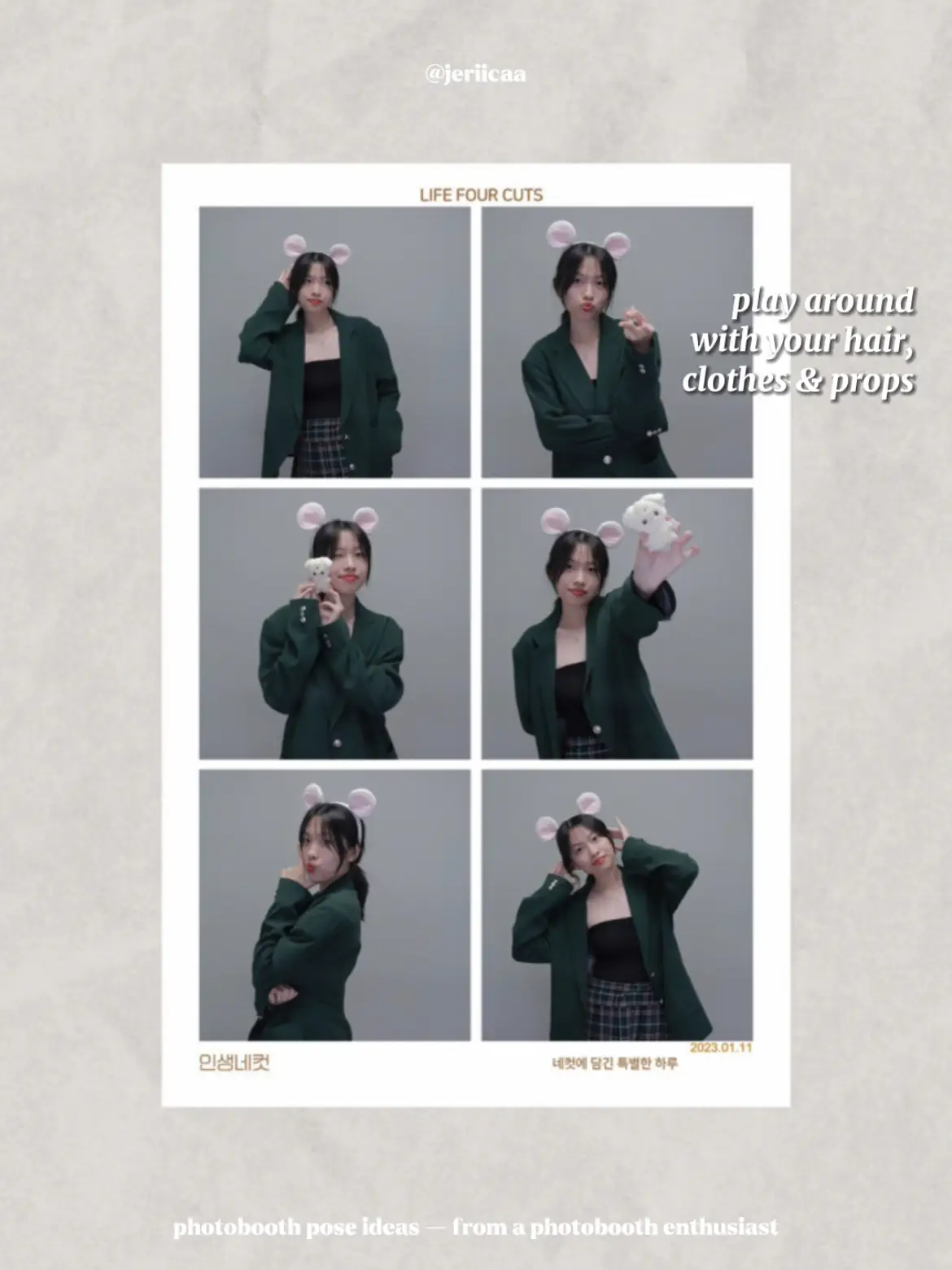 Korean Photo Booth Pose - Lemon8 Search