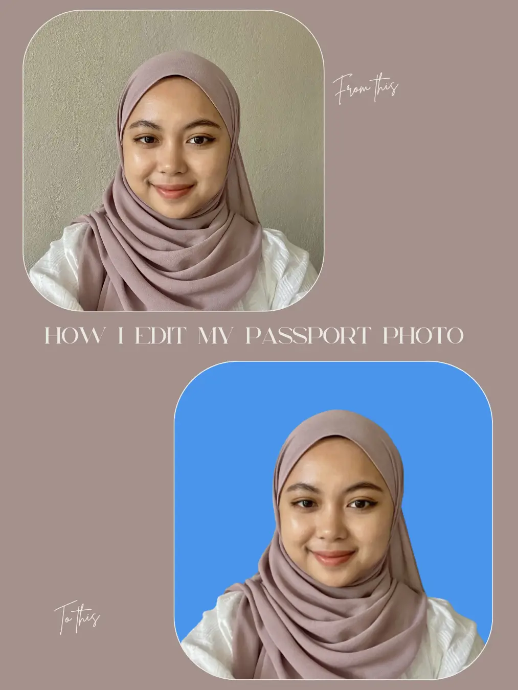 Cara Edit Gambar Passport Guna Canva - Carian Lemon8