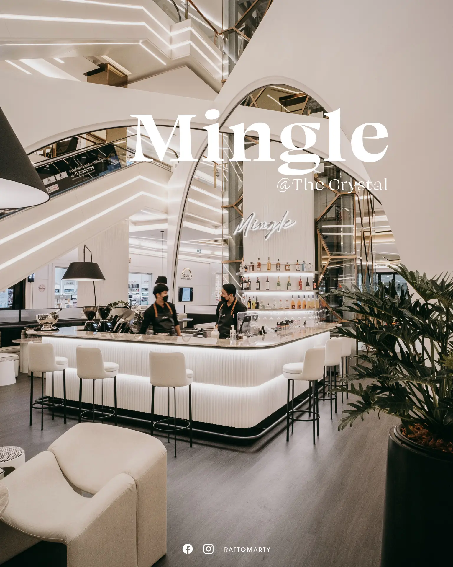 Mingle The Crystal Cafe & Bar Luxury Design Cafe | Gallery posted by Rattomarty | Lemon8