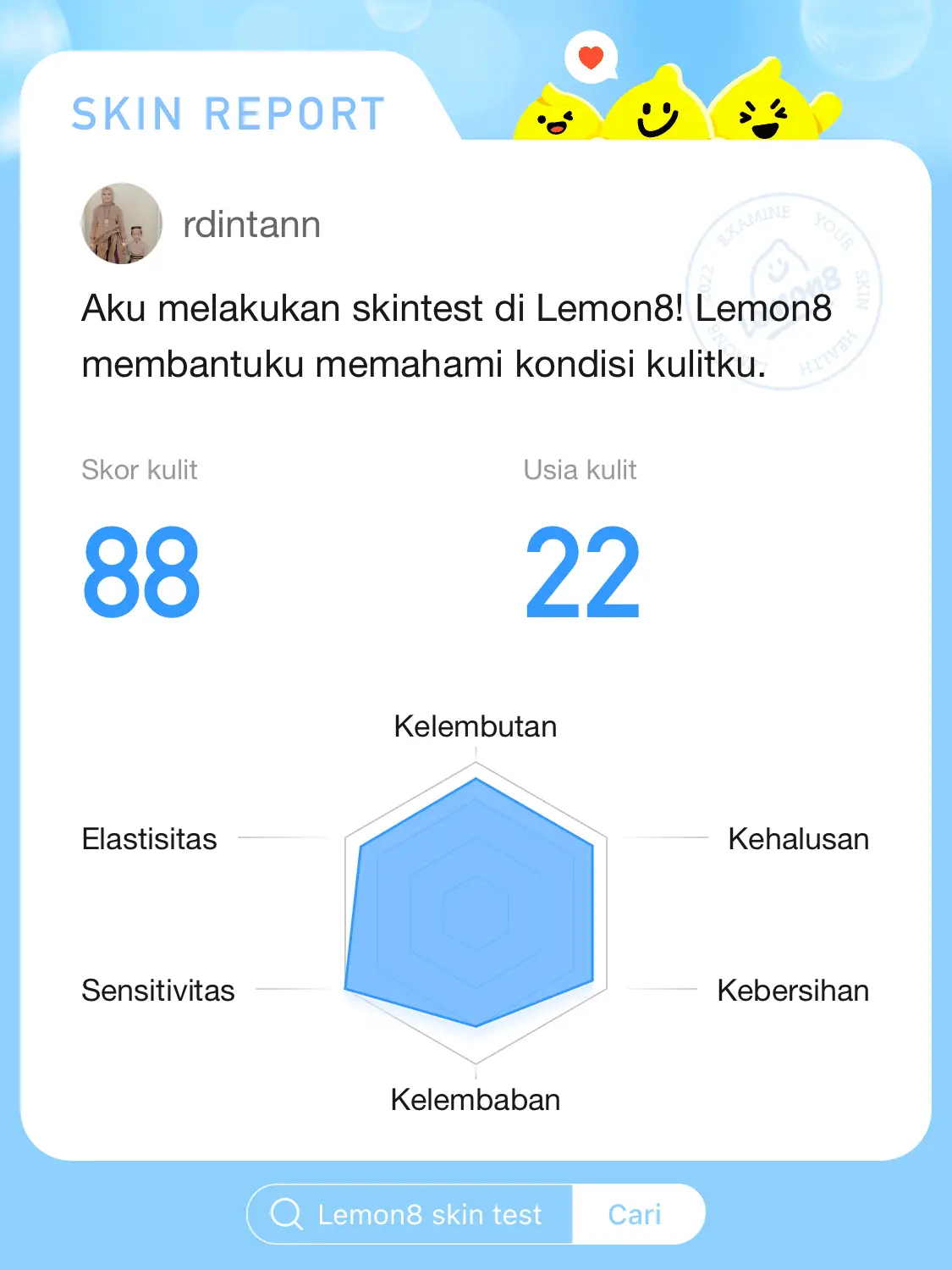 Laporan Kulit Saya | Galeri diposting oleh Intan Rahmadina | Lemon8