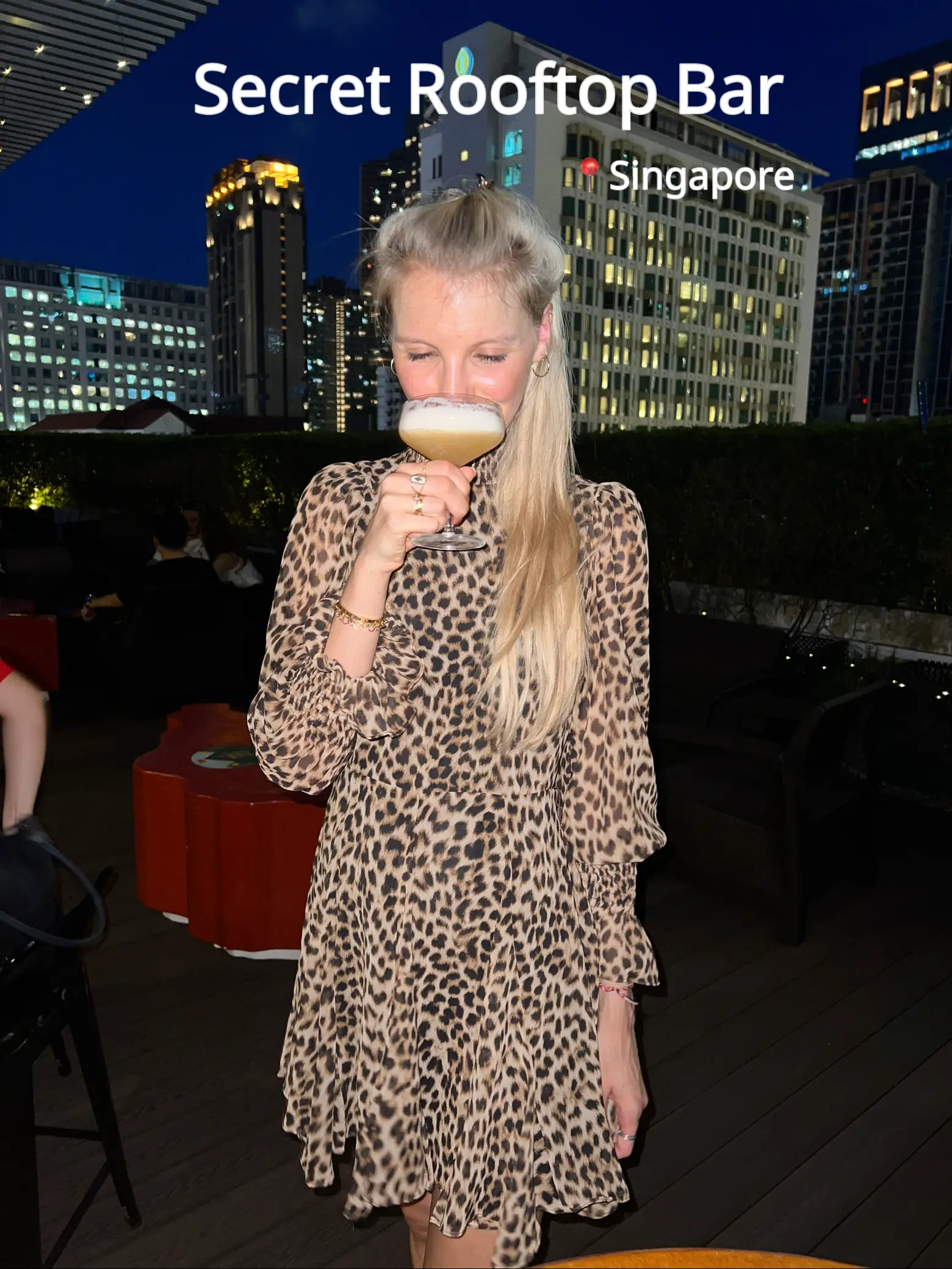 Secret Rooftop Bar in Singapore🍸🤫 | Video published by Swizzyinsg | Lemon8