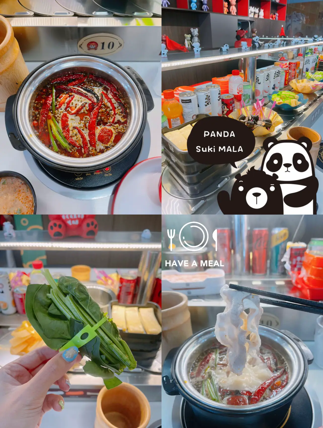 Panda suki mala หม่าล่าสายพานเปิดใหม่ บางนา 🥹 | แกลเลอรีที่โพสต์โดย ...