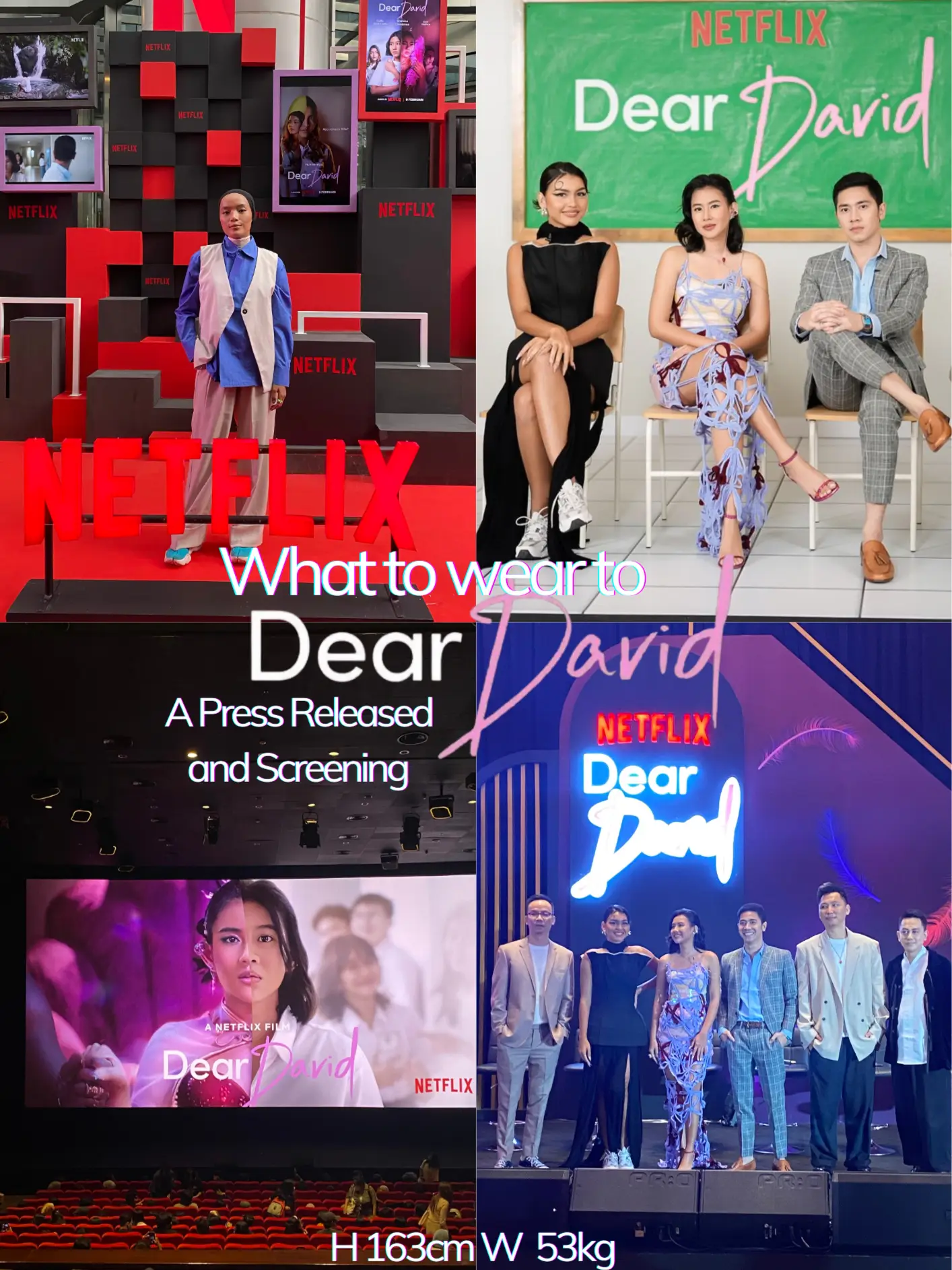 What I Wear on Netflix Dear David Press Screening | Galeri diposting ...