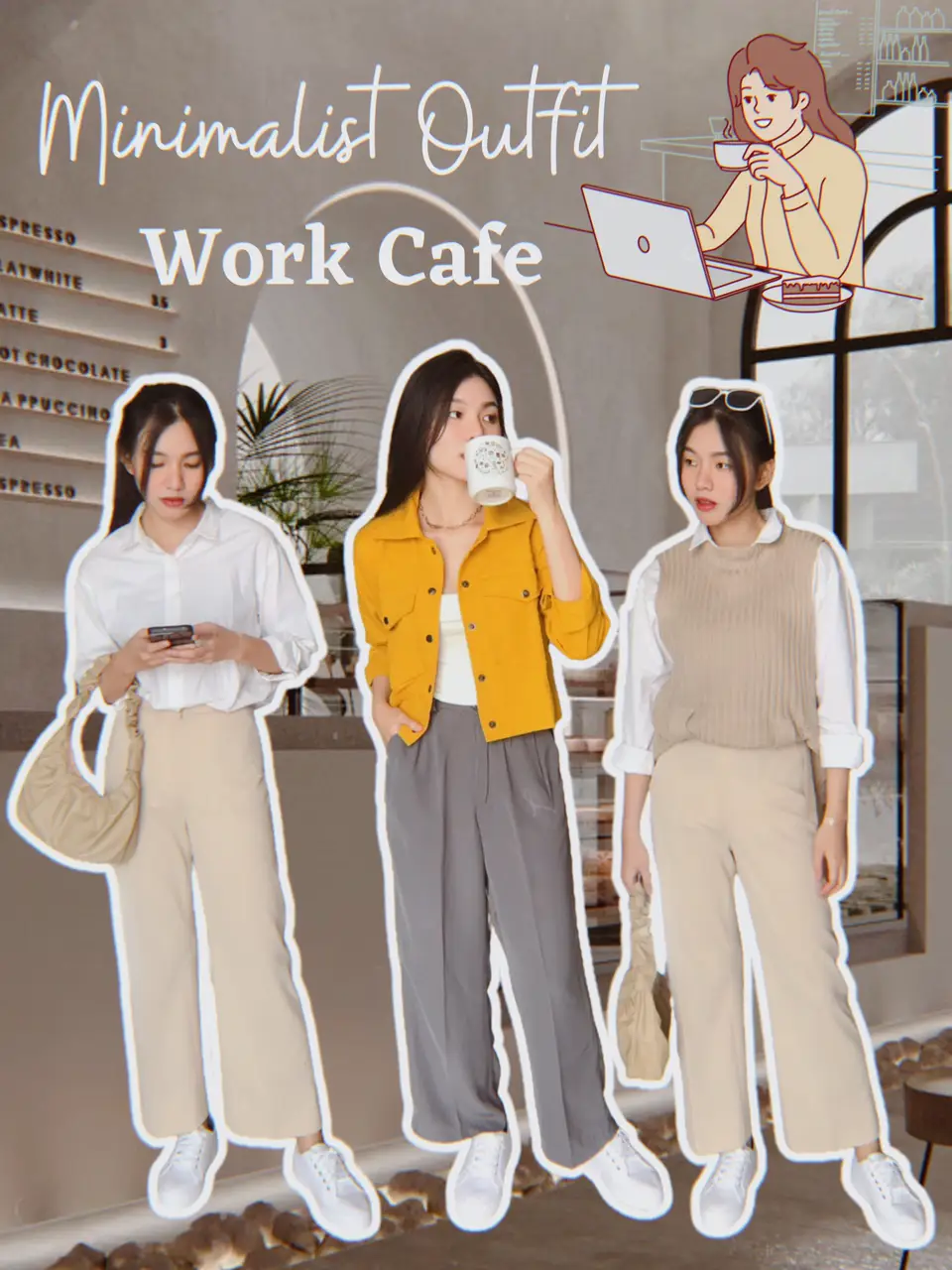 Minimalist Outfit for Work Cafe | Fashion Tips | Galeri disiarkan oleh ...