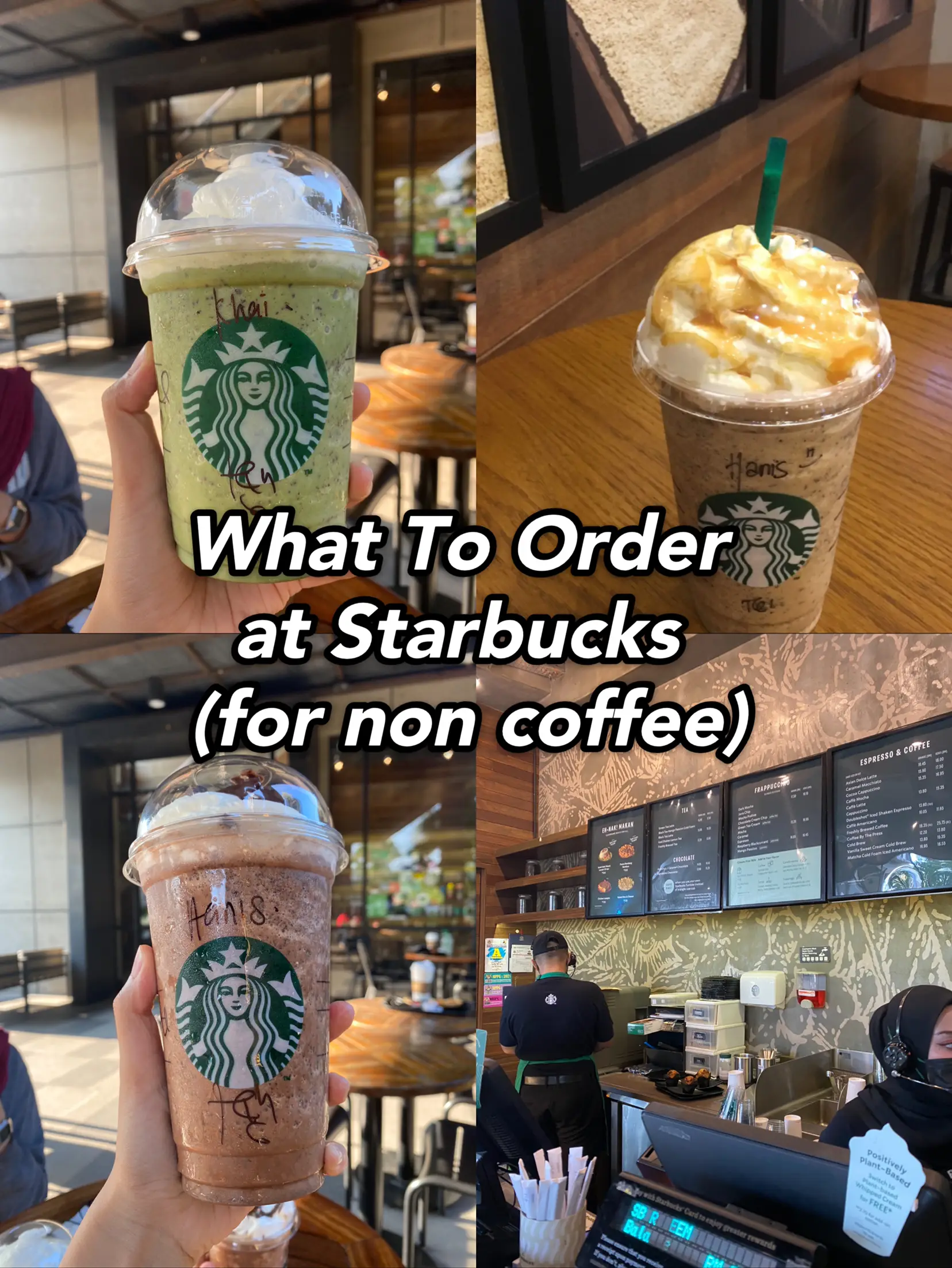 WHAT TO ORDER AT STARBUCKS FOR NON COFFEE | Galeri disiarkan oleh Hanis ...