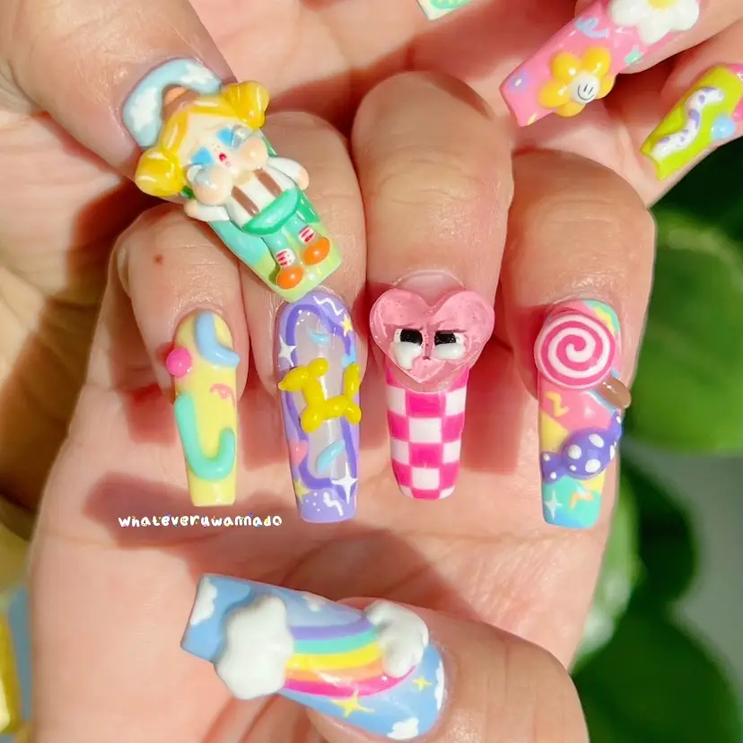Crybaby nails👼 | แกลเลอรีที่โพสต์โดย Whatever_u | Lemon8