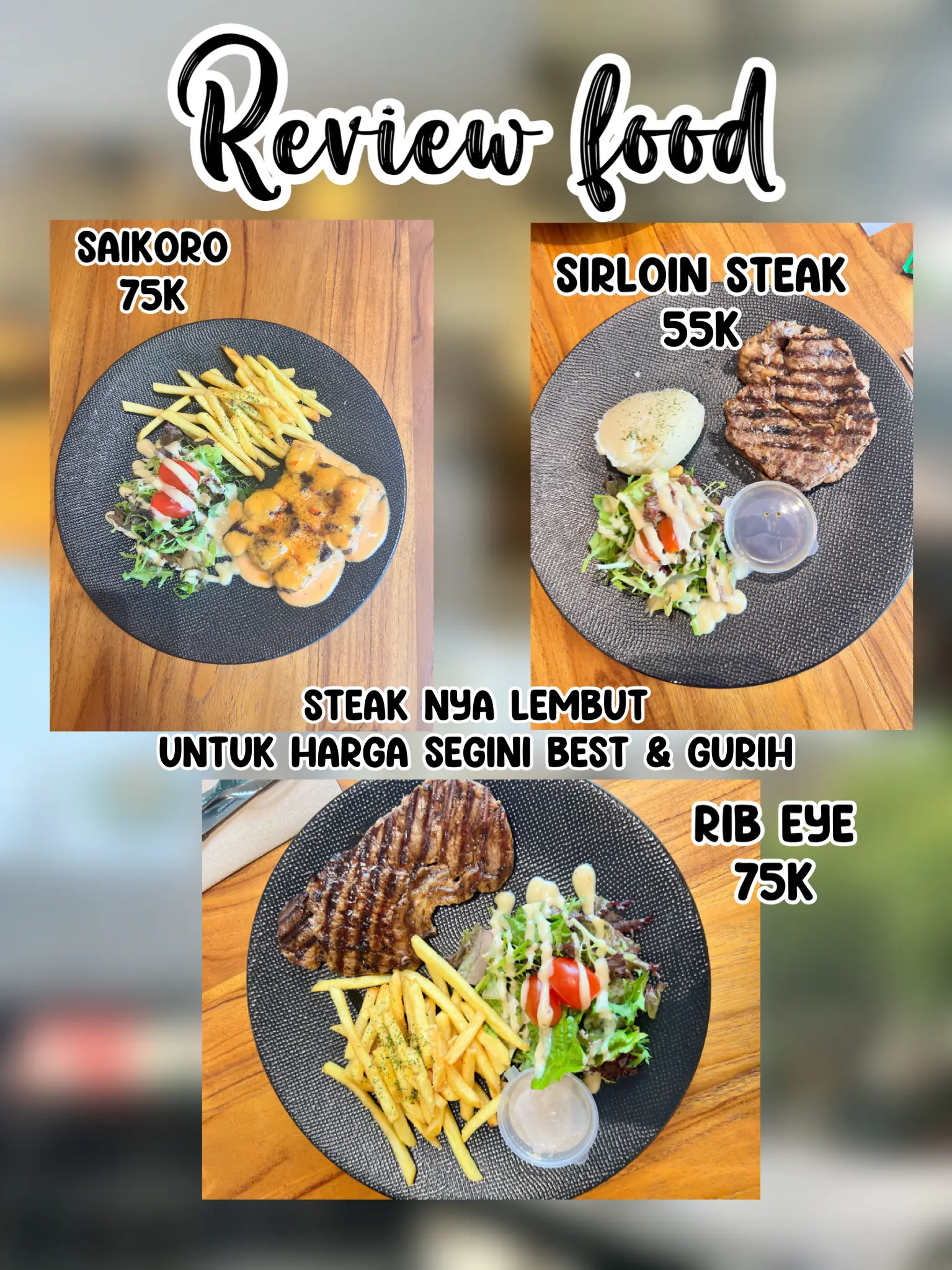Steak murah tapi gak murahan 🥩🤤( Steak viral ) | Galeri diposting oleh ...