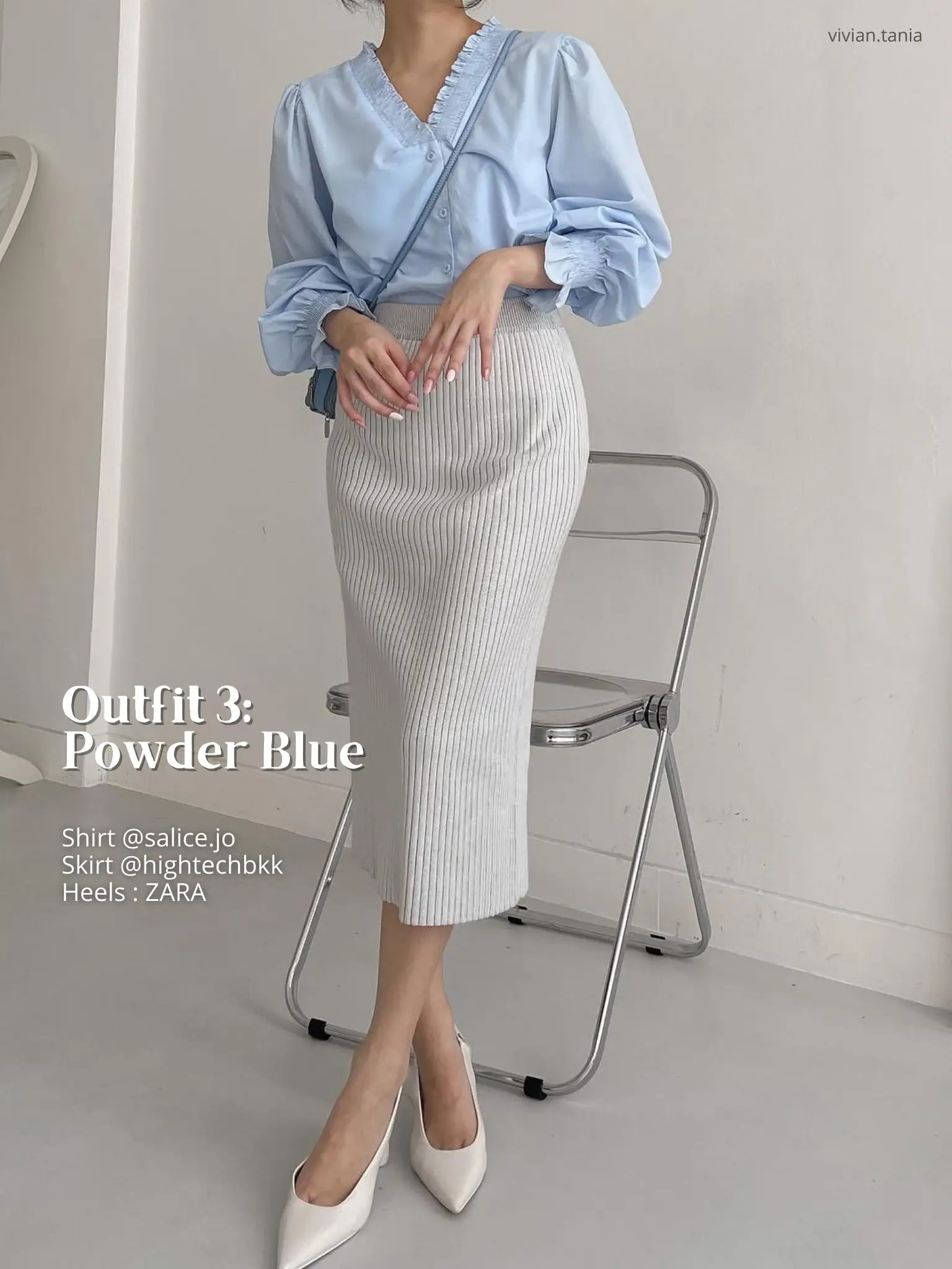 Mix Match Blue Color | Hangout Outfit | แกลเลอรีที่โพสต์โดย Vivian ...