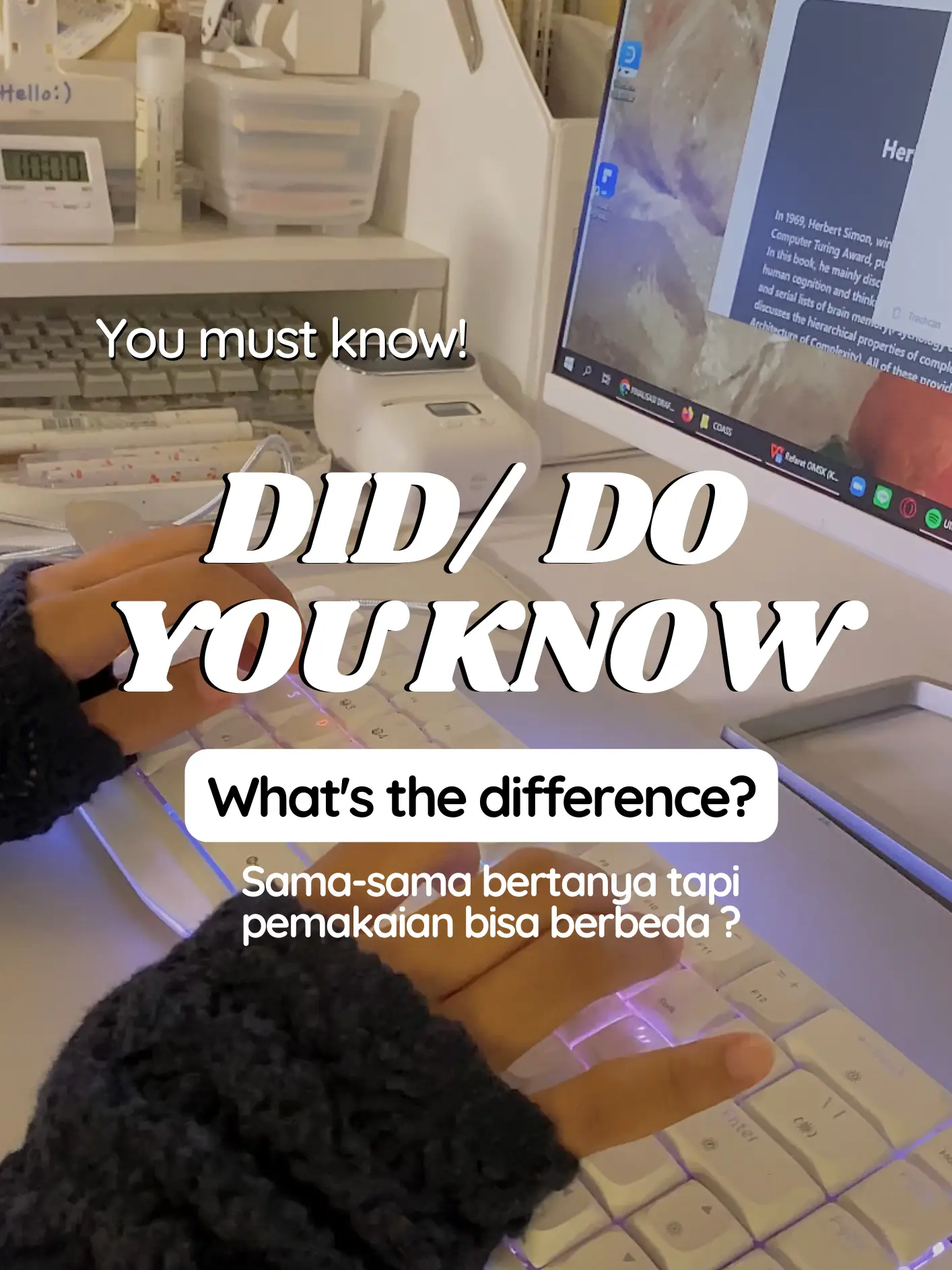 Belajar bahasa inggris: did/do you know | Galeri diposting oleh kamilah ...