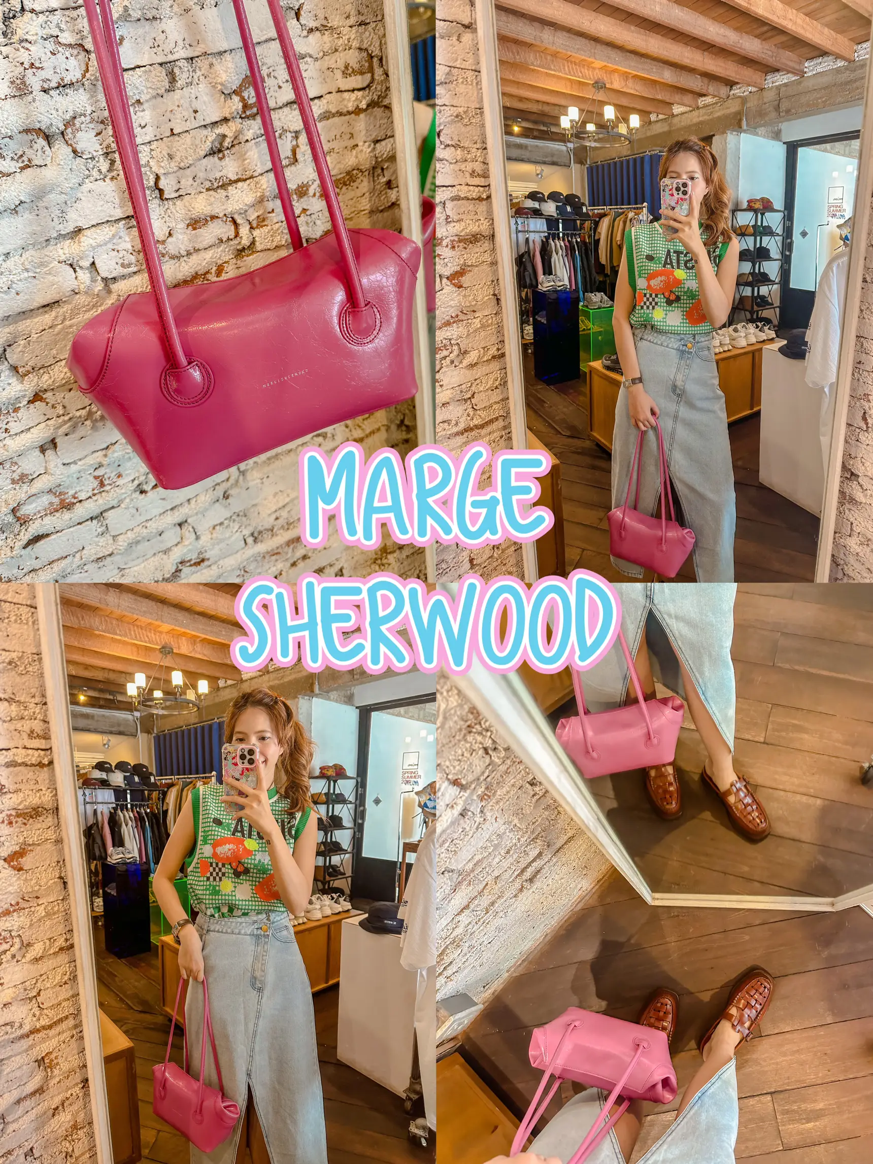 MARGE SHERWOOD กระเป๋าแบรนด์เกาหลีที่ต้องมีสักใบ💖 | แกลเลอรีที่โพสต์โดย asma.ntd | Lemon8
