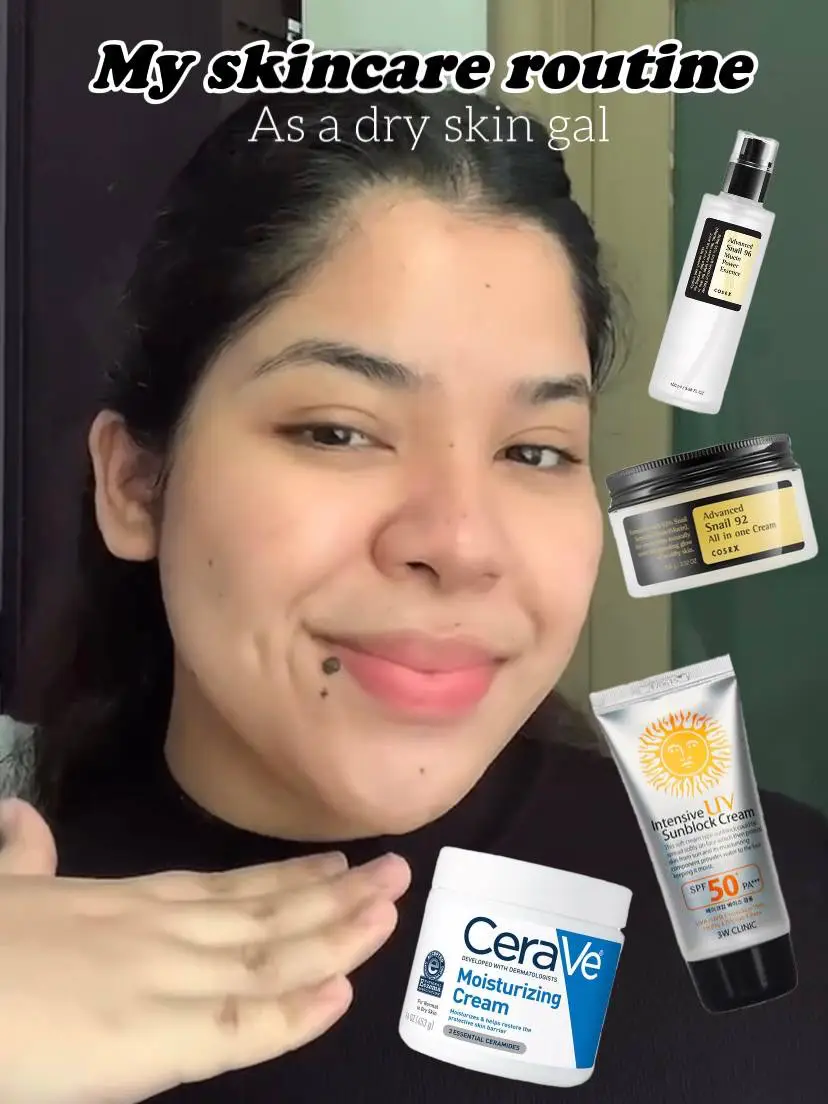 My skincare routine (dry skin) | วิดีโอที่เผยแพร่โดย Fahira Ornella | Lemon8