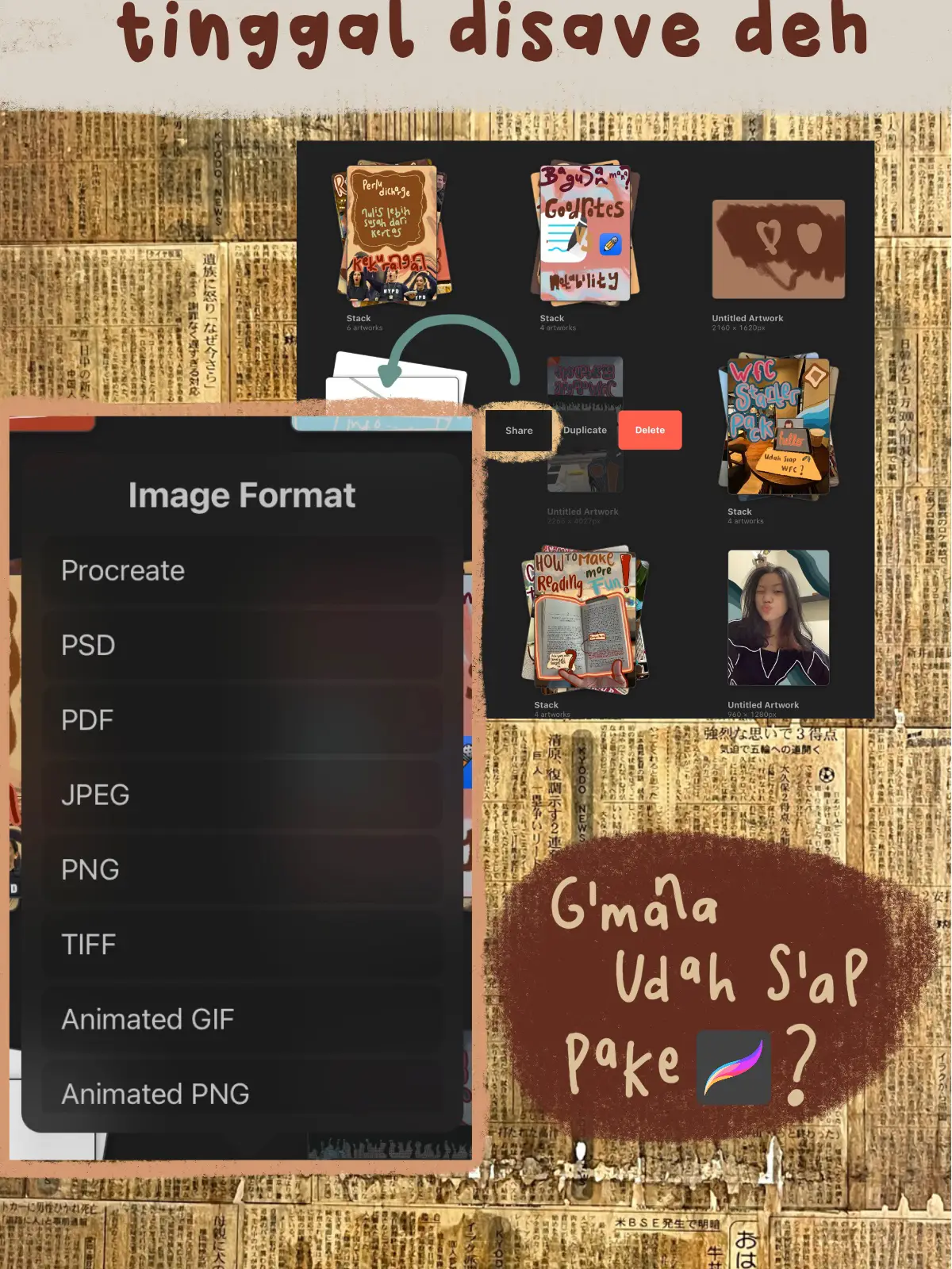 belajar design? procreate lahh!!🥳 | Galeri diposting oleh el | Lemon8