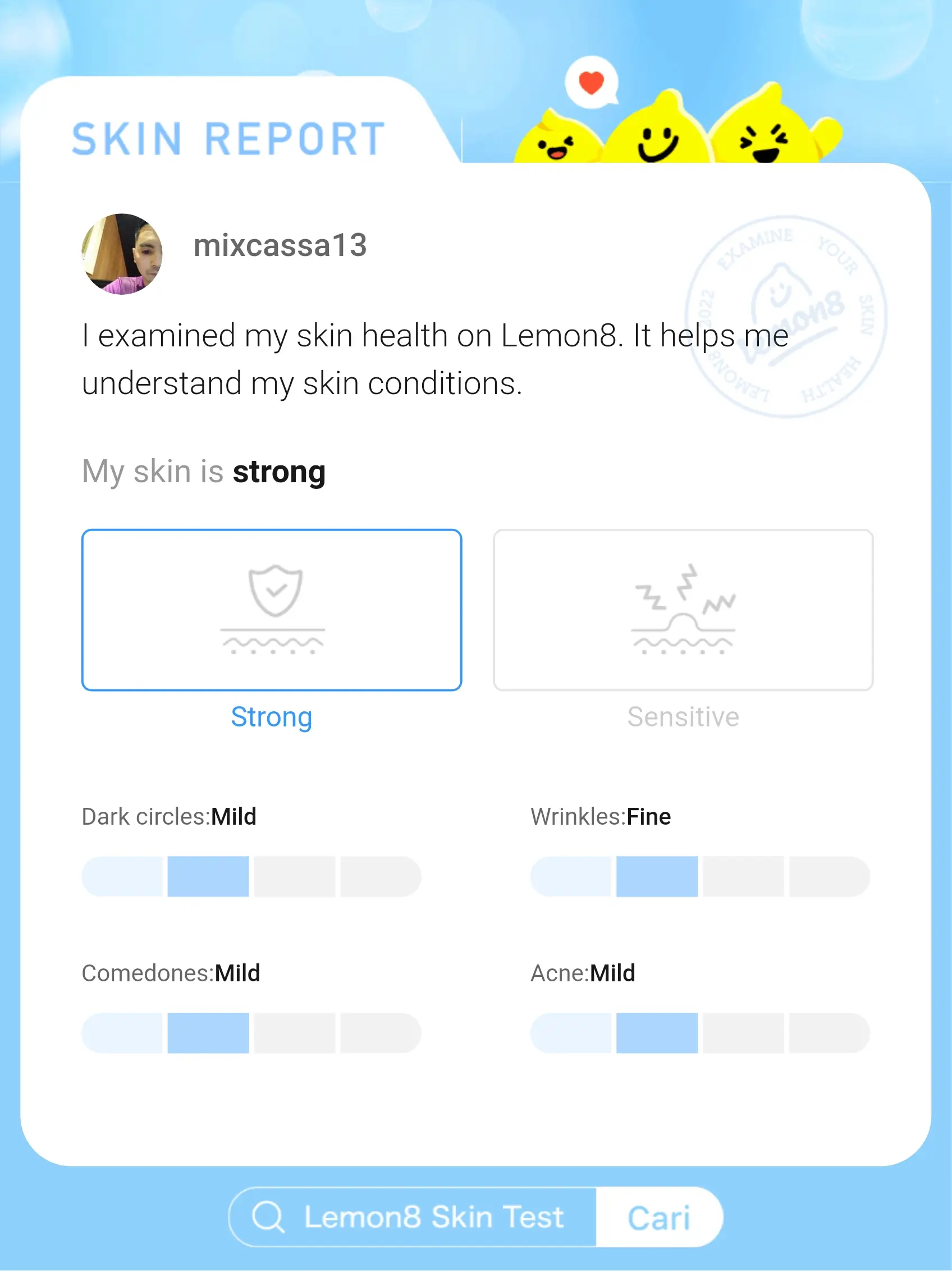 My Skin Report | Galeri disiarkan oleh mixcassa 13 | Lemon8
