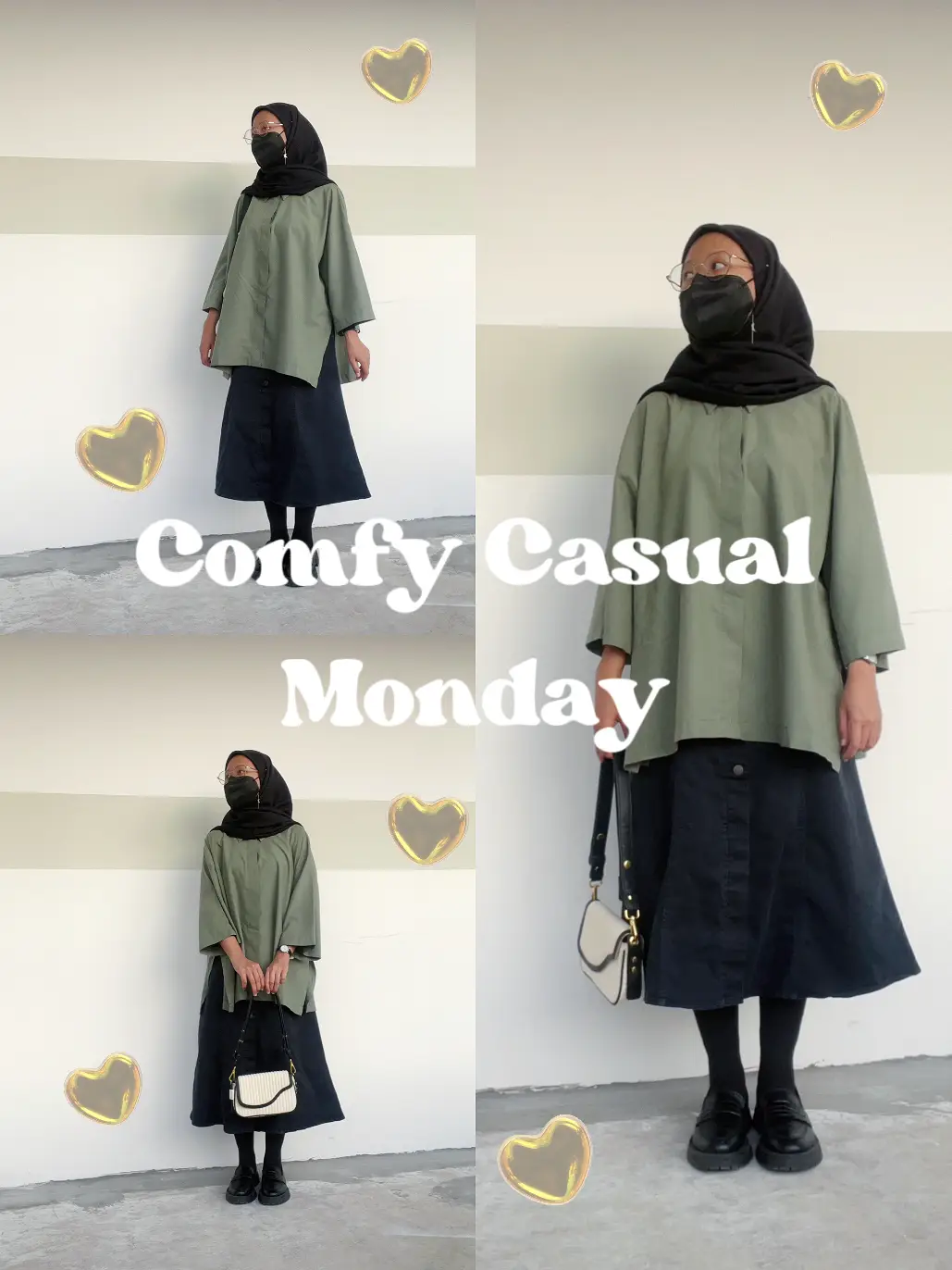 Comfy Casual Monday Look ♡ | Galeri disiarkan oleh HusnaKmrdn | Lemon8