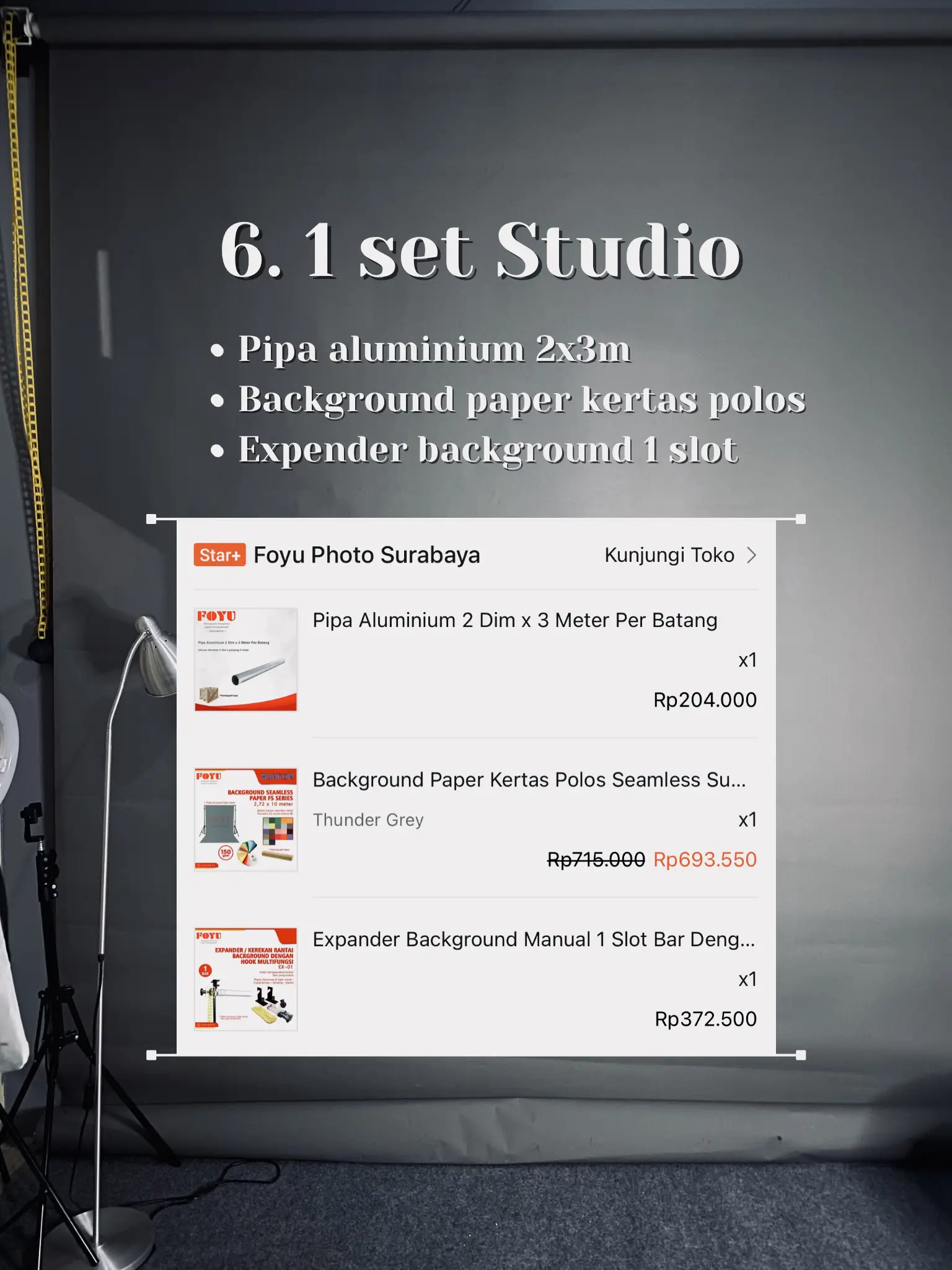 REKOMENDASI ALAT BUAT KONTEN DI MINI STUDIO 🎬 | Galeri diposting oleh ...