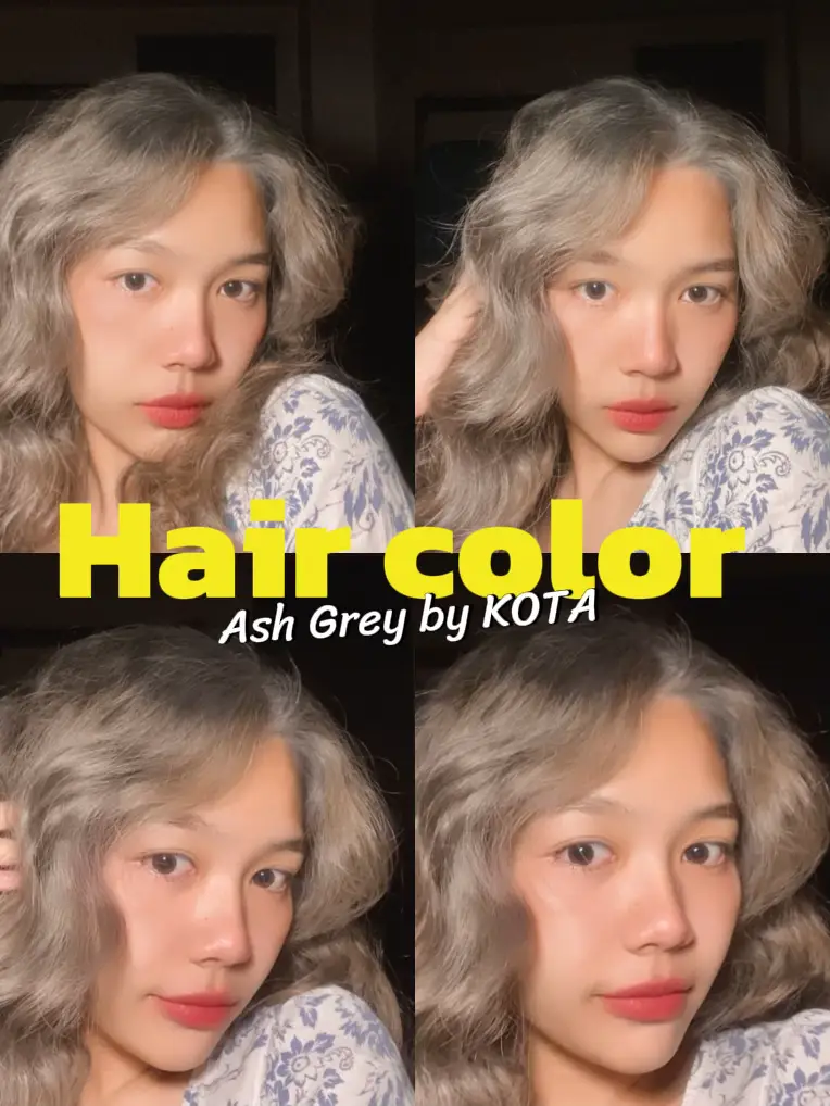 👩🏼‍💼 รีวิว Hari Color ตัวดังใน TikTok! Ash Grey by KOTA | แกลเลอรีที่ ...