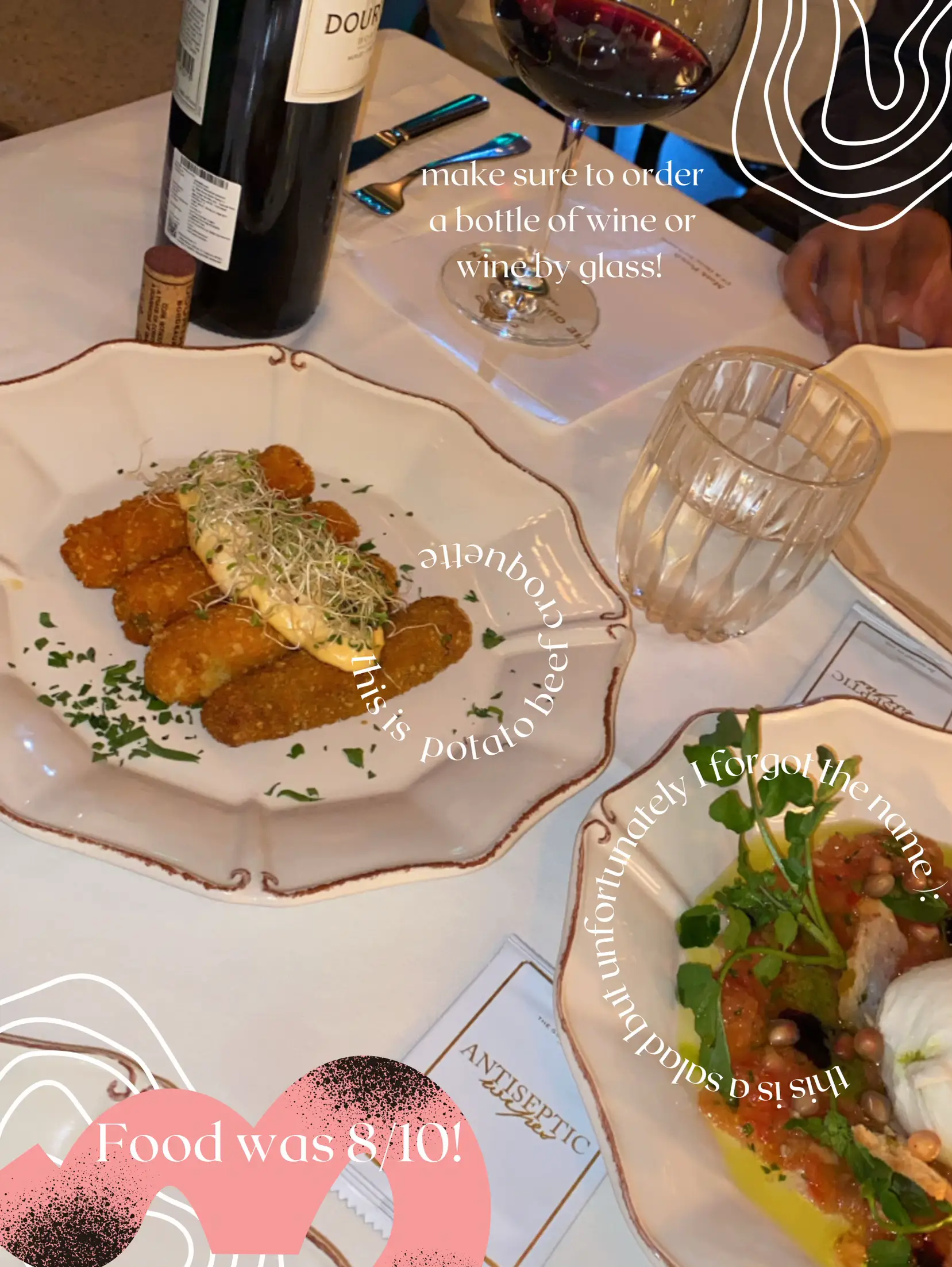 Where to go: Romantic Dinner Date 💗 🍷 | Galeri diposting oleh Gabriella G | Lemon8