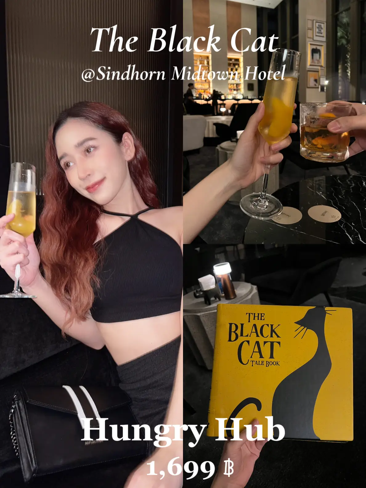 Dinner Date สุดหรูใจกลางเมือง @The Black Cat 🖤 | แกลเลอรีที่โพสต์โดย Pipimwila | Lemon8