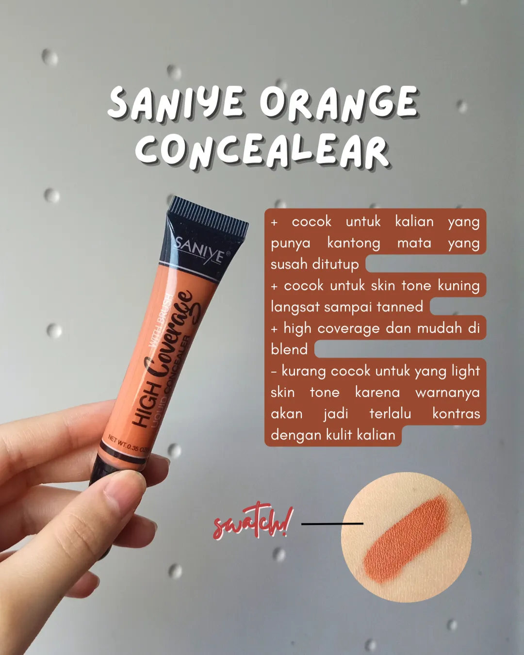 REVIEW COLOR CORRECTOR SANIYE! IS IT WORTH TO BUY? | Galeri diposting ...