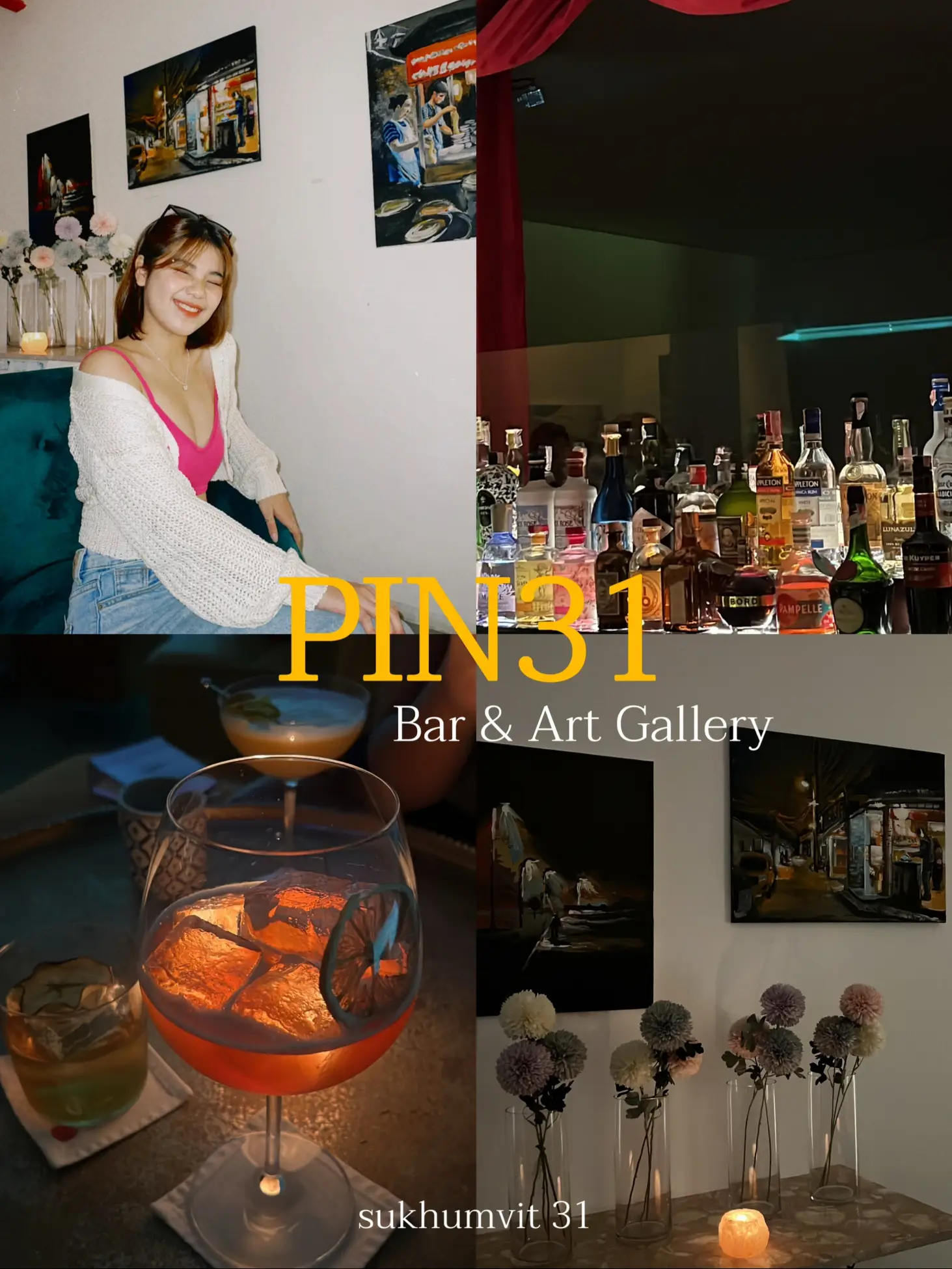 PIN31 | bar & art gallery | บาร์ย่านสุขุมวิท | แกลเลอรีที่โพสต์โดย oum ...