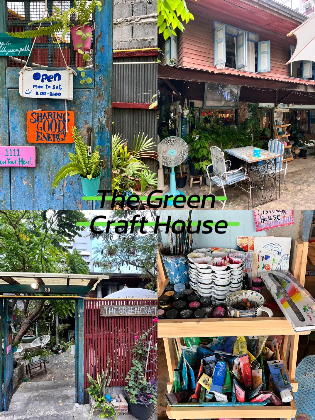 The Green Craft House คาเฟ่ฮีลใจในซอย(เกือบจะ)ลับ 💗 | แกลเลอรีที่โพสต์ ...