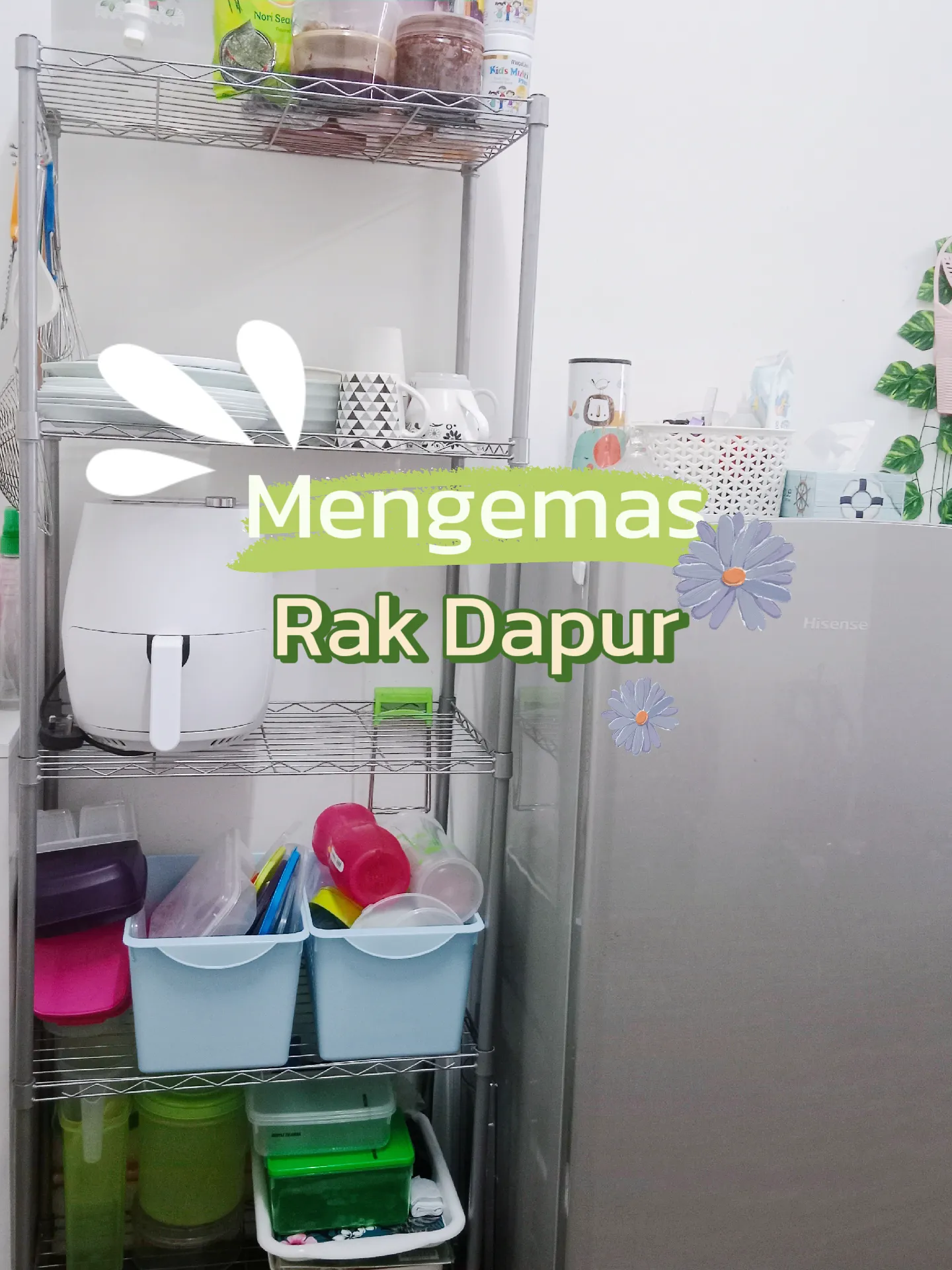 5s Mengemas rak dapur | Galeri disiarkan oleh aufa | Lemon8