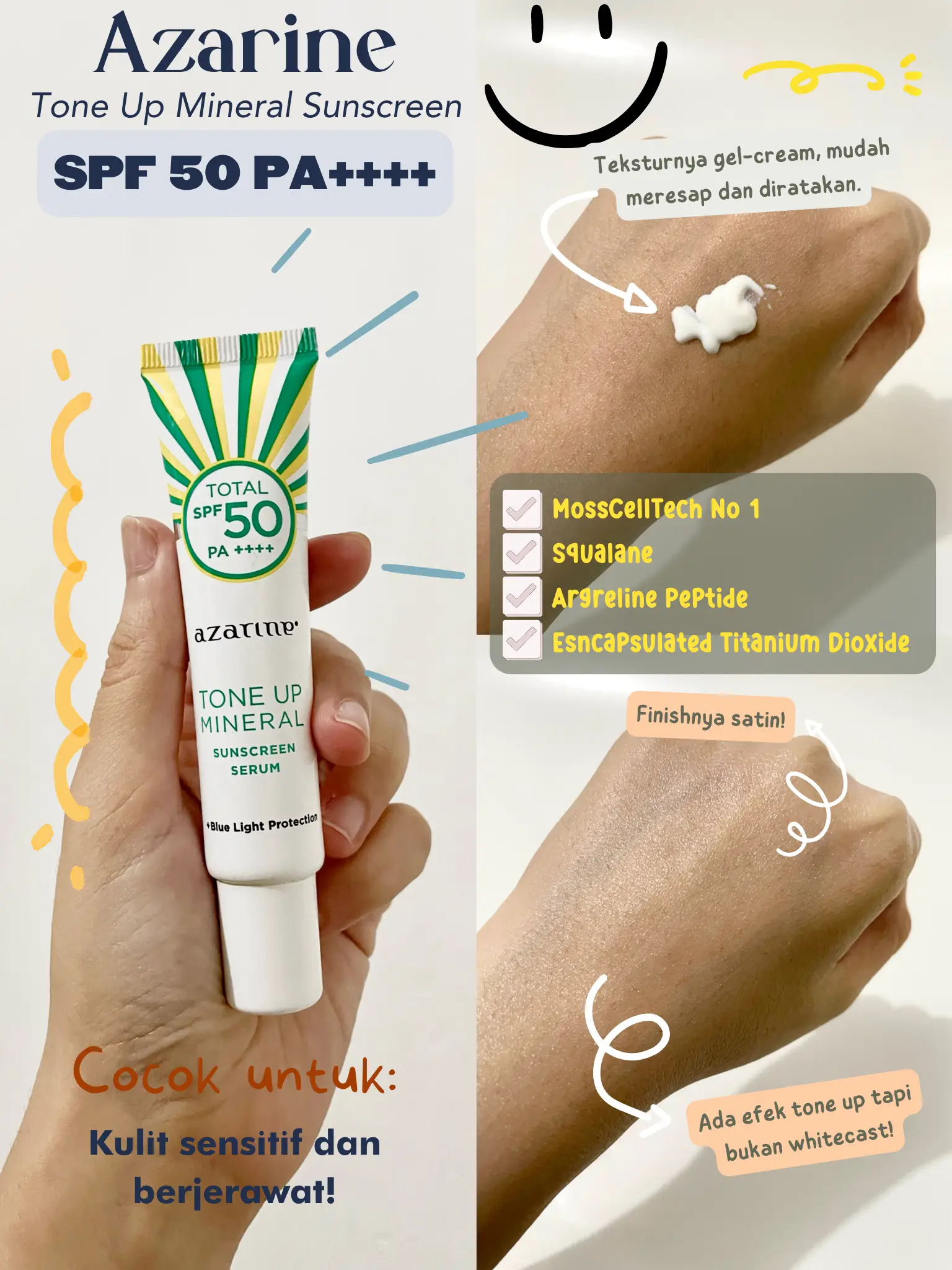 REKOMENDASI SUNSCREEN YANG BIKIN CERAH SEKETIKA!😱 | Galeri diposting ...