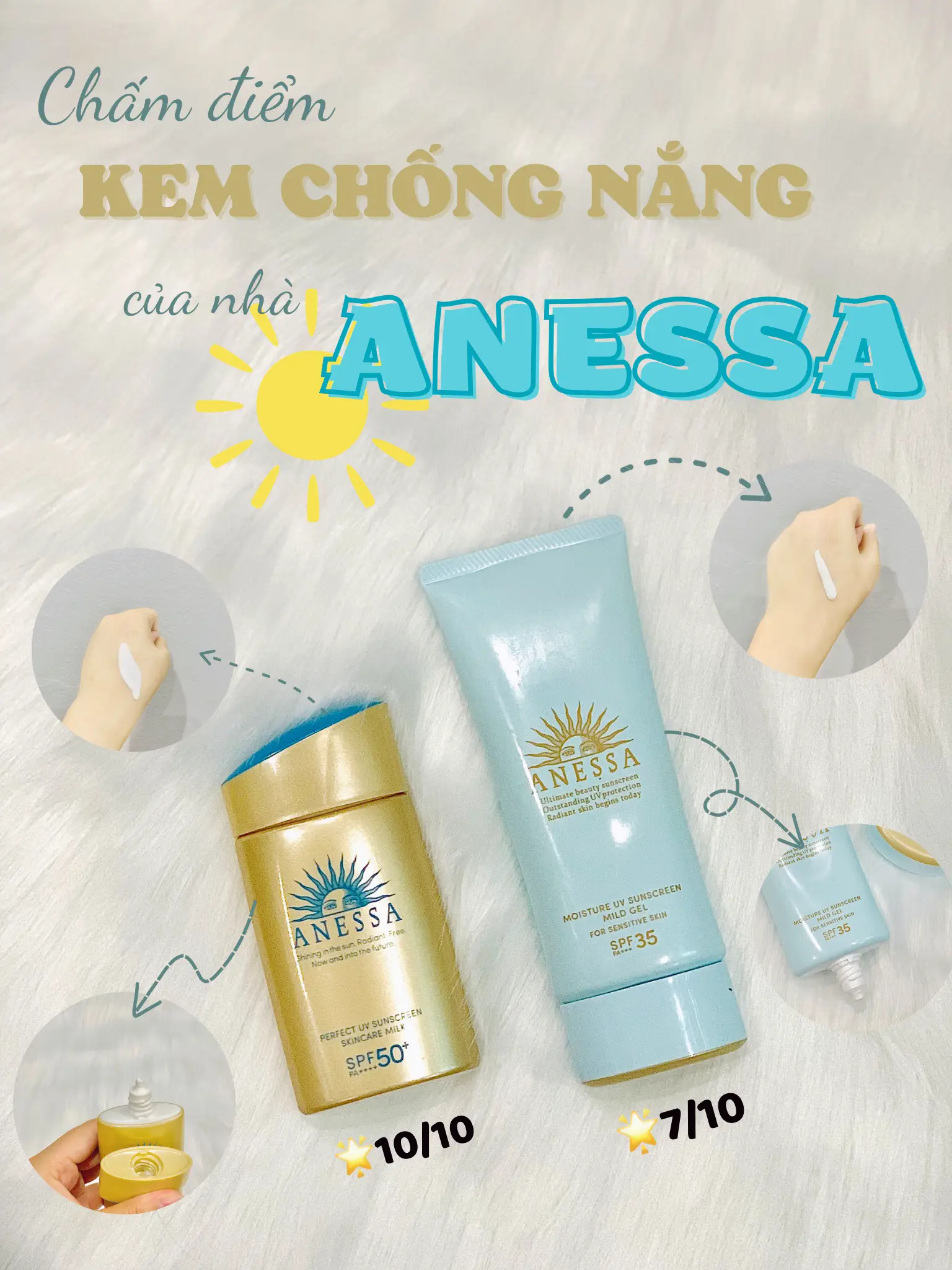 Kem Chống Nắng Nhà Anessa Có Gì ☀️ | Bộ sưu tập do Bún sợi to 🌈 đăng | Lemon8