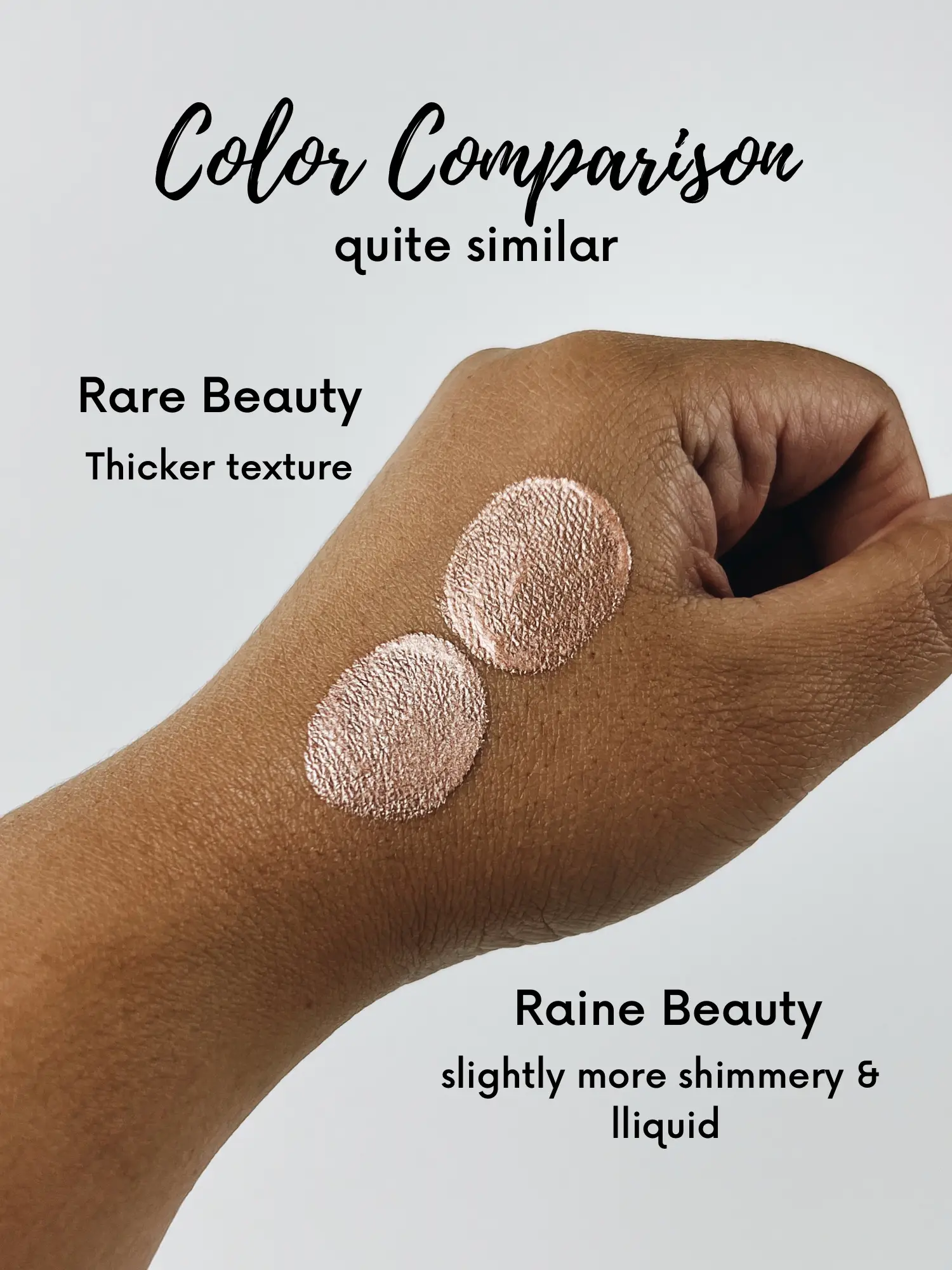 Rare Beauty vs Raine Beauty, Dupe? — Highlighter | Galeri diposting ...