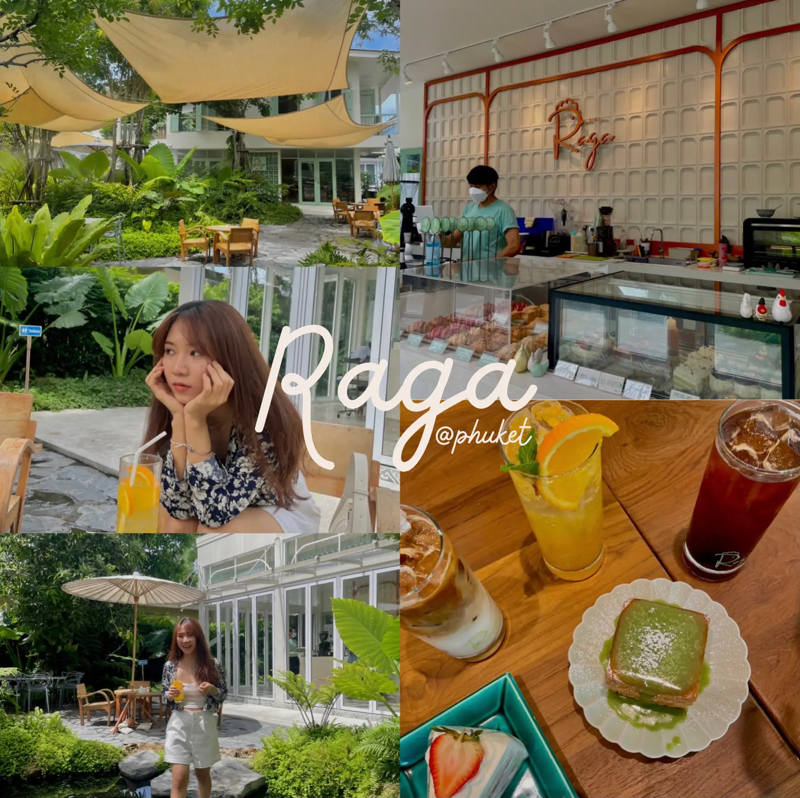 คาเฟ่สไตล์สวนtropical @phuket #raga | แกลเลอรีที่โพสต์โดย chu | Lemon8