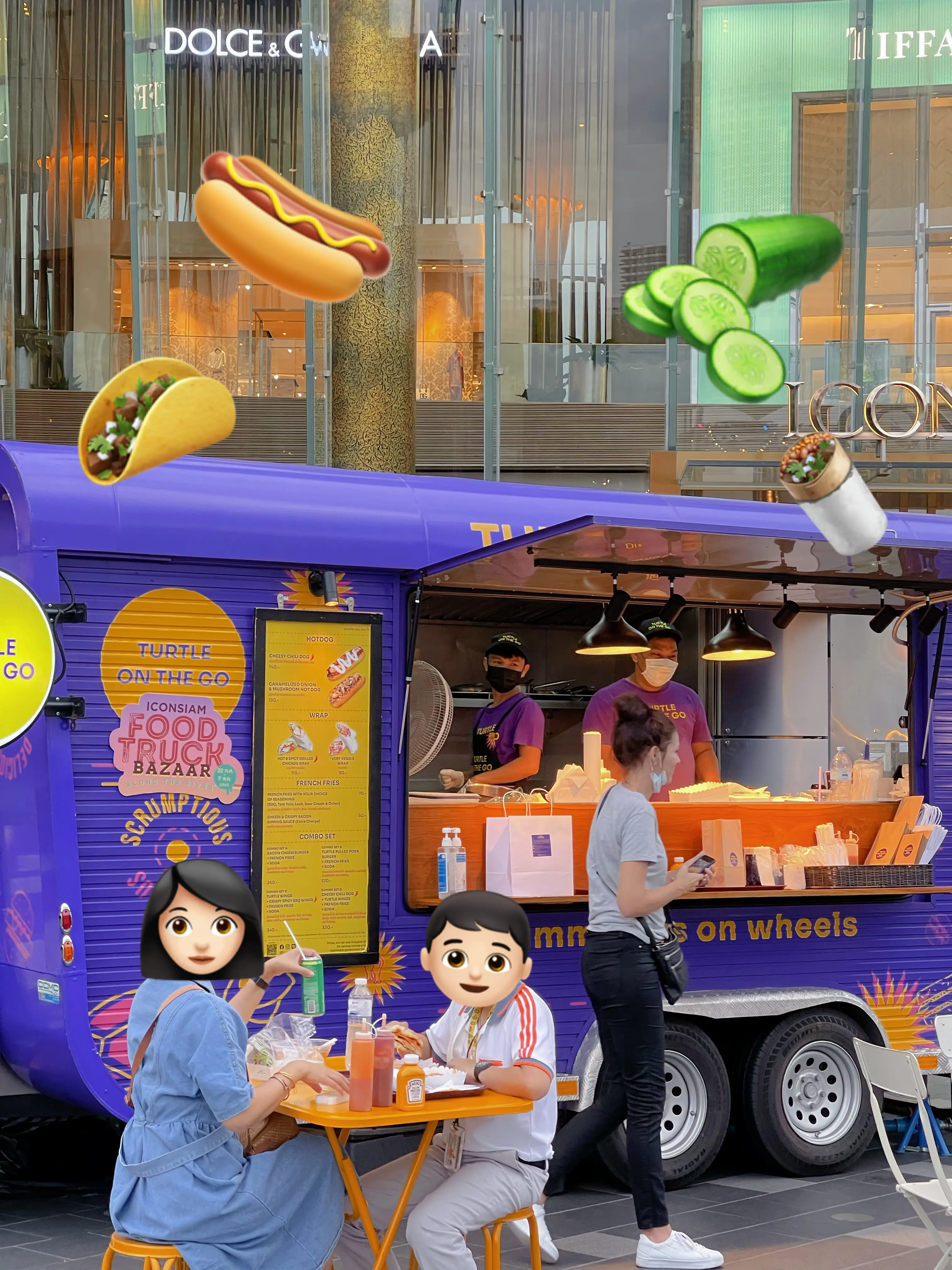 สายชิลริมน้ำห้ามพลาด 🎶 ขบวน Food Truck ร้านดังที่ ICON SIAM | แกลเลอรีที่โพสต์โดย toffeesrt | Lemon8