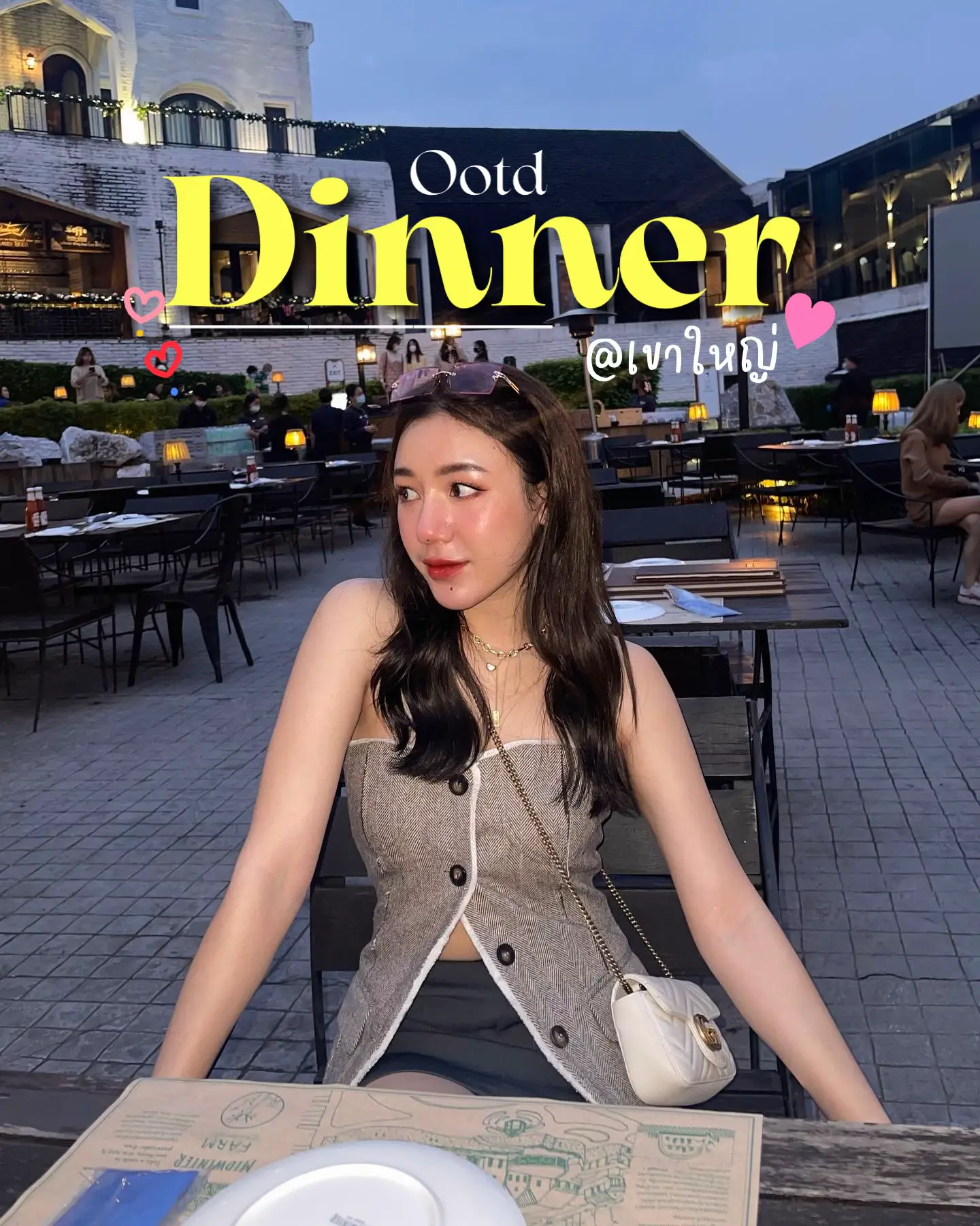 Dinner🍷 ️‍🔥 เขาใหญ่ (กินข้าวแล้วกลับ🤣) | แกลเลอรีที่โพสต์โดย Kunlatida b. | Lemon8
