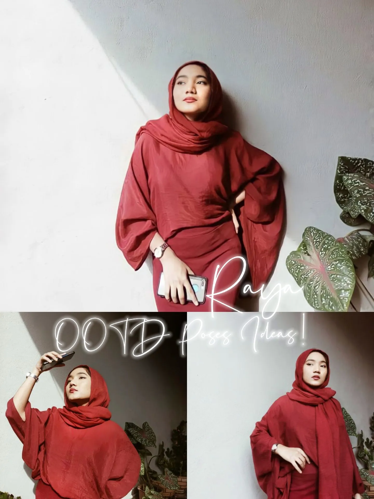 RAYA OOTD POSES IDEAS | Galeri disiarkan oleh Zahirah Alisya | Lemon8