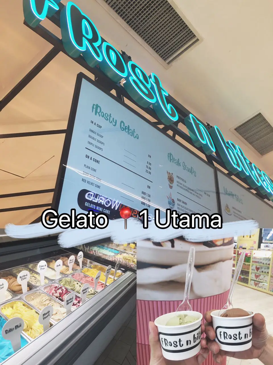 Gelato @ 1Utama | Galeri disiarkan oleh alinarahmn | Lemon8