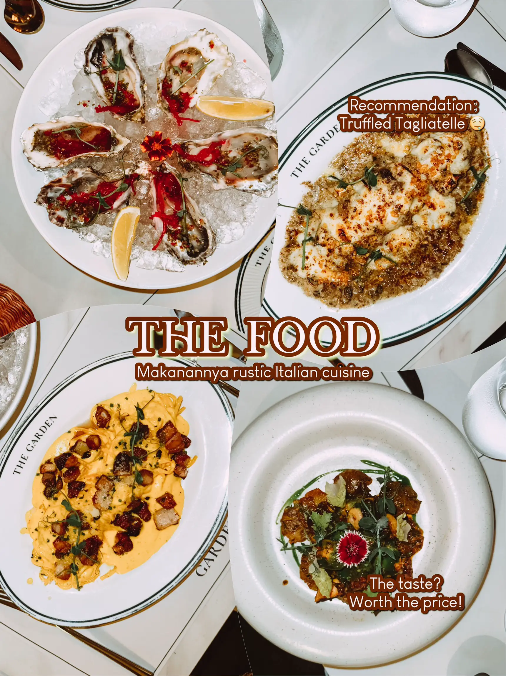 THE GARDEN OSTERIA: FANCY RUSTIC ITALIAN RESTO | Galeri diposting oleh Karin Novilda | Lemon8