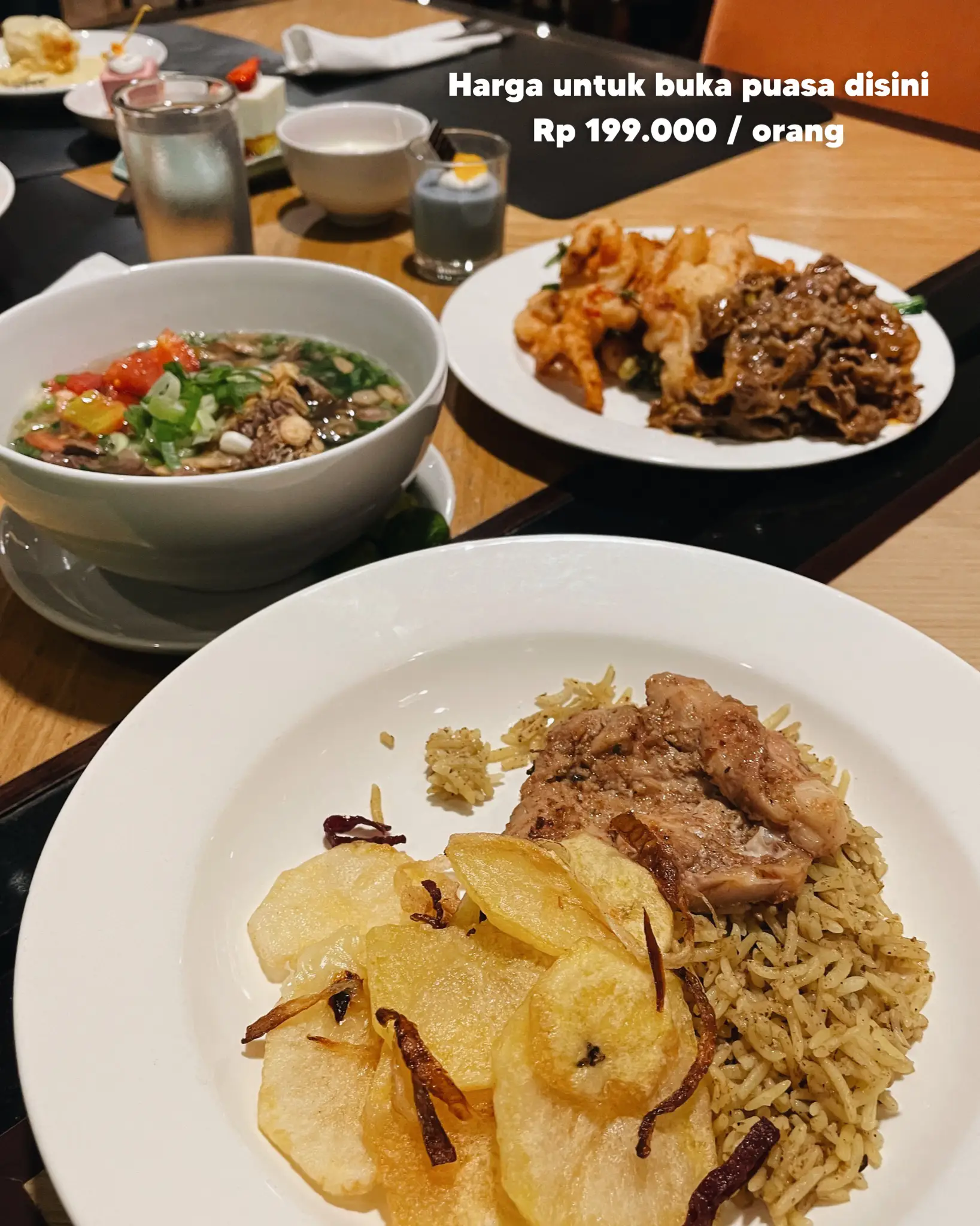 Buka Puasa All You Can Eat Selama 3 Jam 👀 | Galeri diposting oleh Updateide | Lemon8