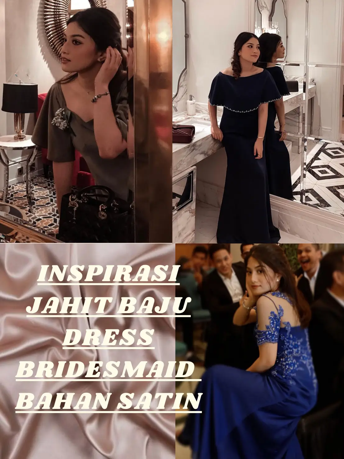Jahit dress bridesmaids bahan satin💃🏼 | แกลเลอรีที่โพสต์โดย karunitha ...