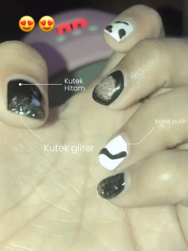 Kutek gliter elegan | Galeri diposting oleh Nita chan | Lemon8