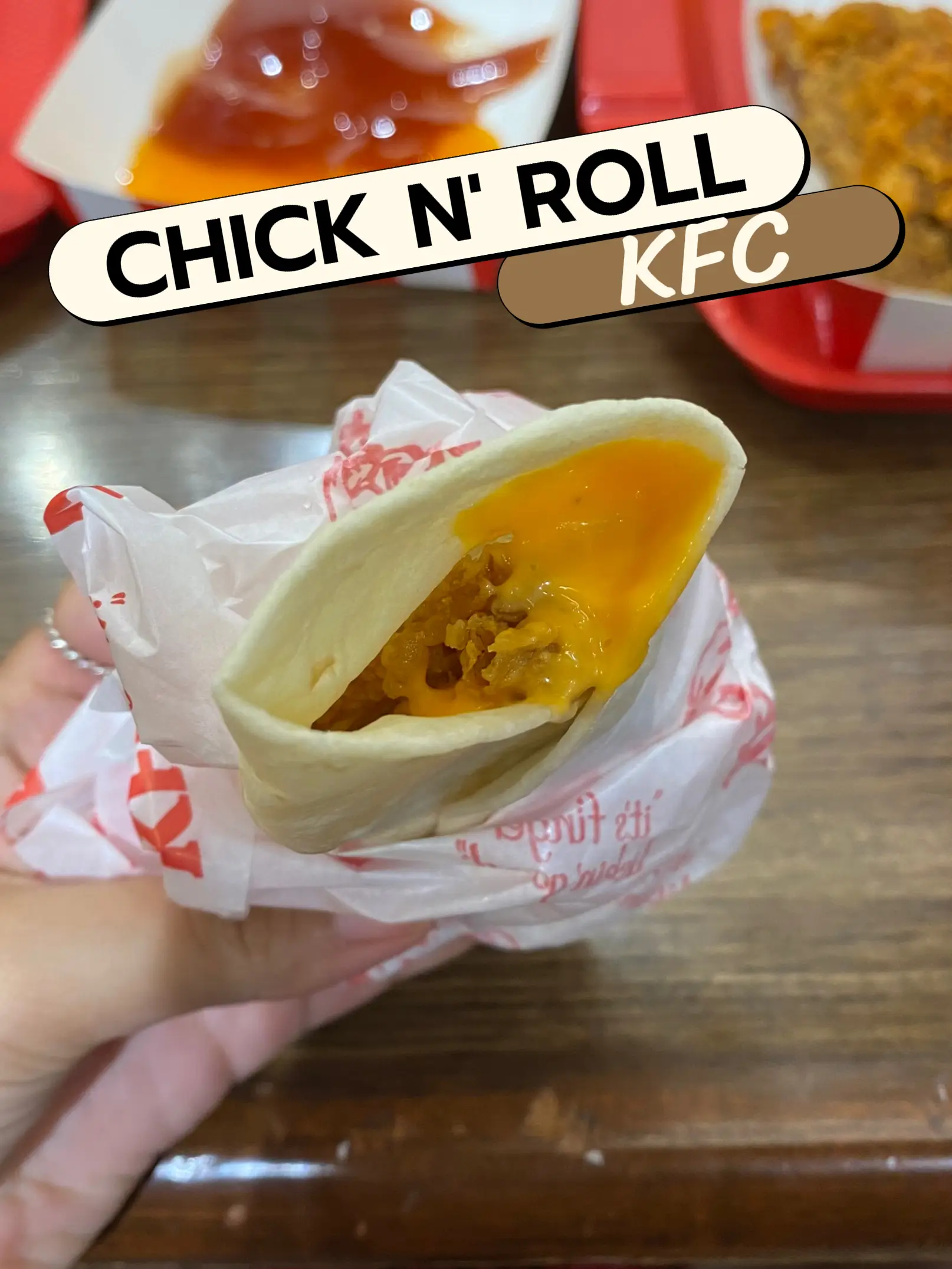 KFC's Chick n 'roll review🌯🧡 | Gallery posted by unungg | Lemon8