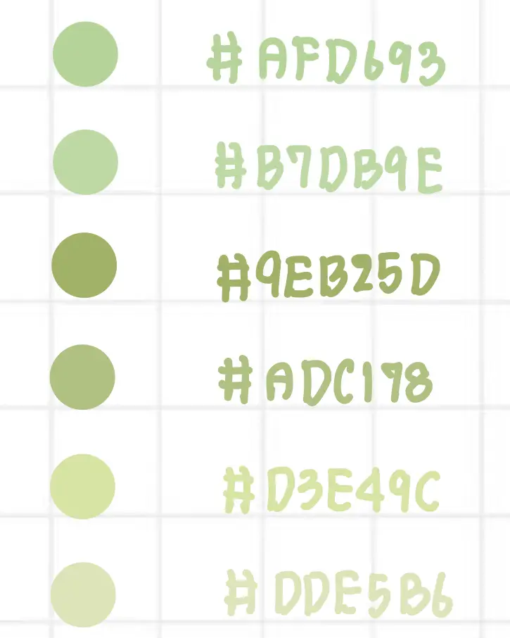 เเชร์โค้ดสี goodnotes สีเขียวที่ชอบใช้ค่าา | แกลเลอรีที่โพสต์โดย PAPY ...