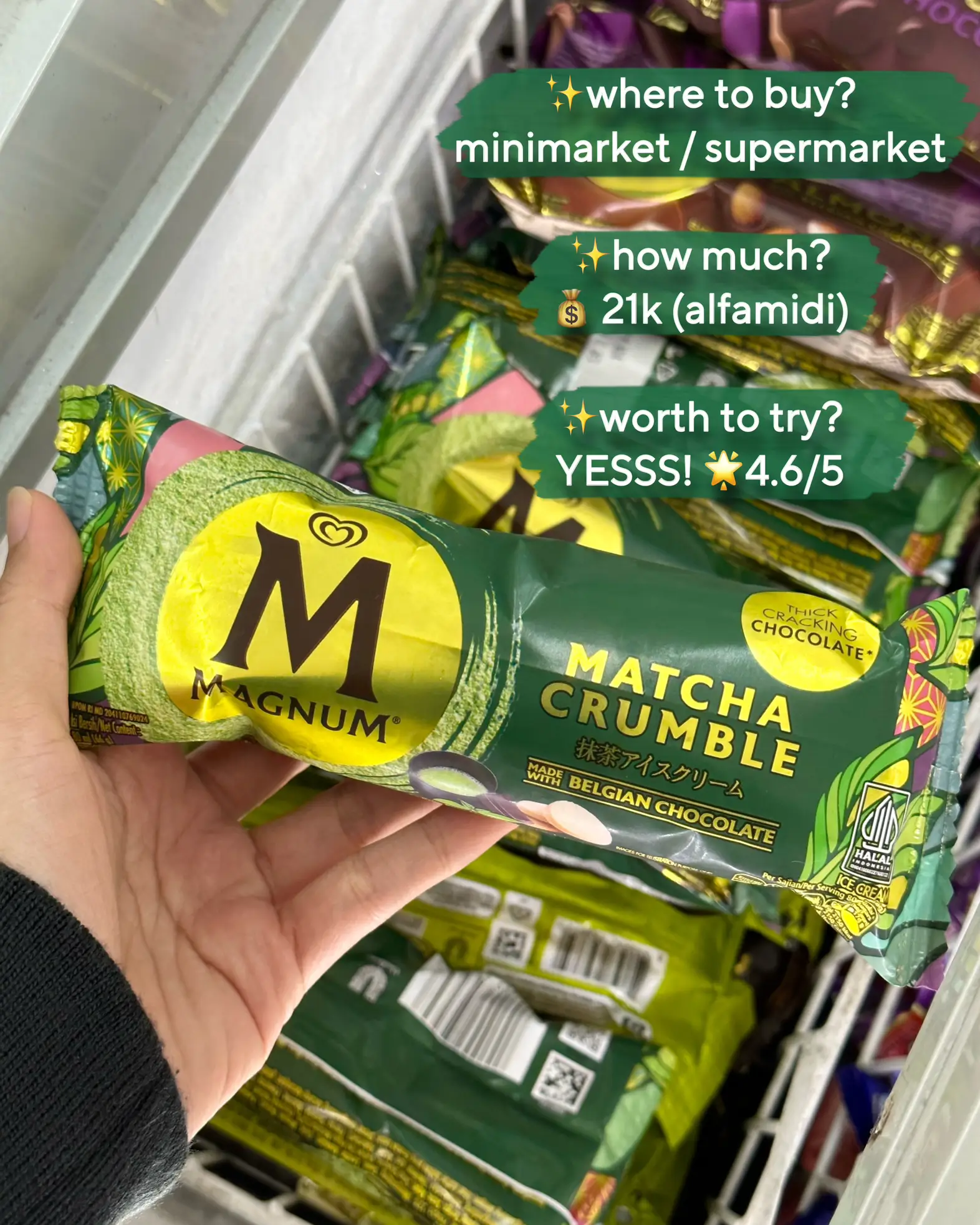 most happening magnum matcha‼️ worth to try?! | Gallery posted by mouth ...