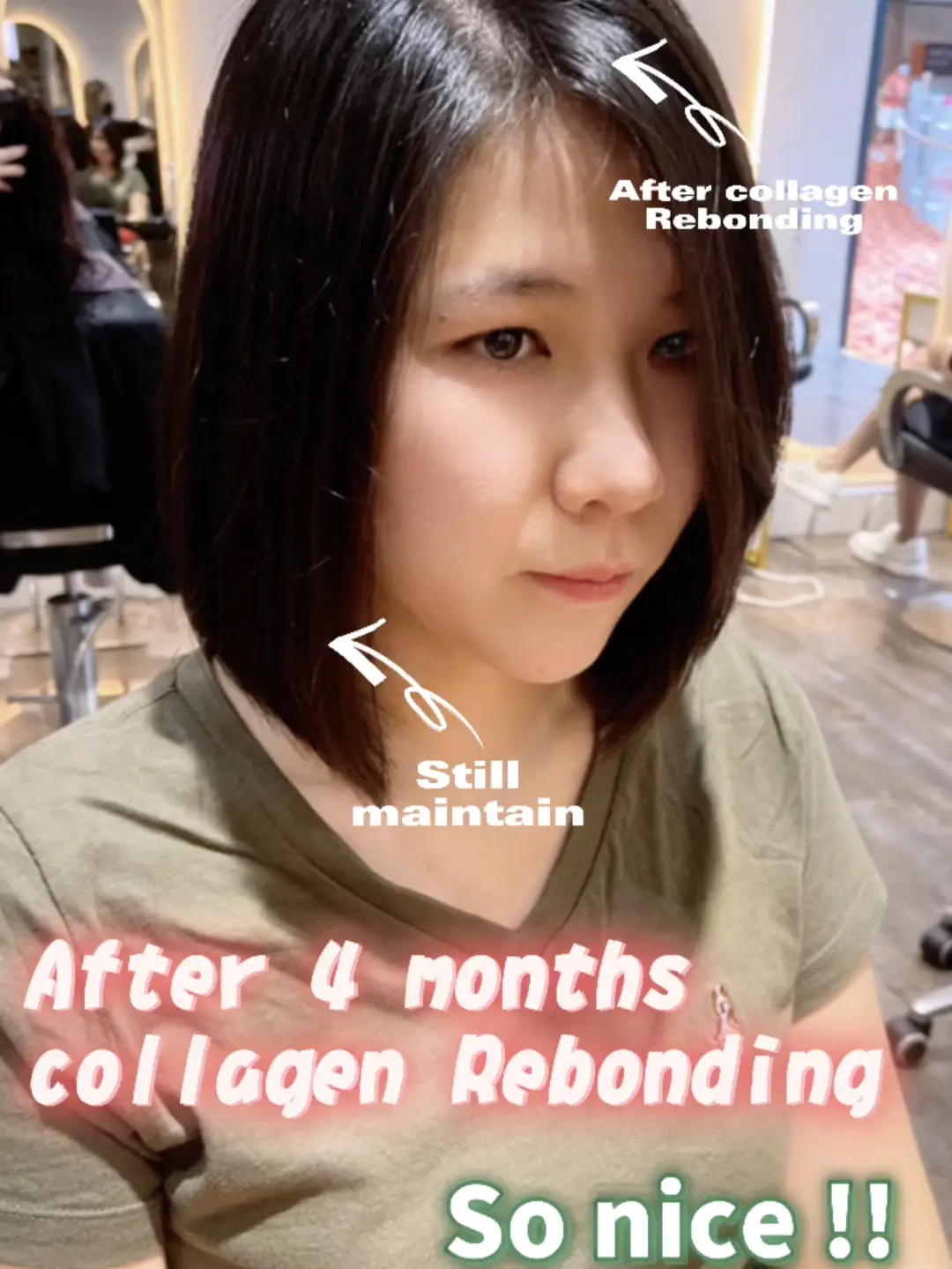 After 4 months Collagen Rebonding effects~ | Video published by Team Hair | Lemon8