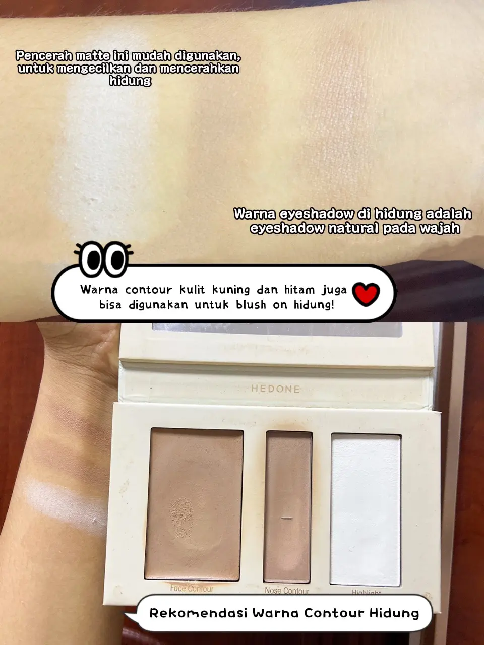 💄👩🏼 TUTORIAL MUDAH CONTOUR HIDUNG 💄👩🏼 | Galeri diposting oleh heyymon | Lemon8