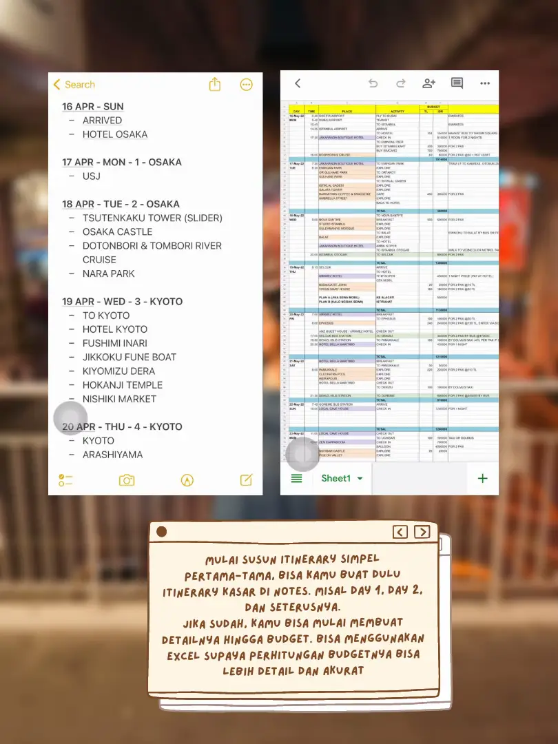 5 STEP MEMBUAT ITINERARY LIBURAN! | Galeri diposting oleh j_anandary | Lemon8