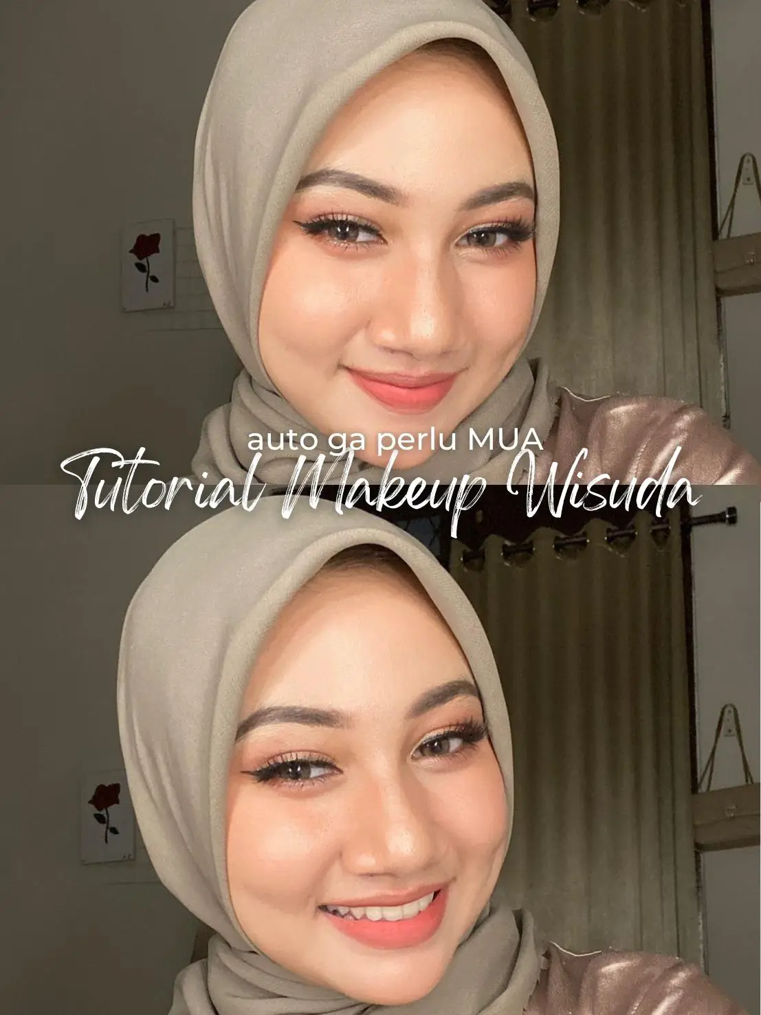 Tutorial Makeup Natural Dan Hijab Style Untuk Pesta Atau Wisuda | Saubhaya Makeup